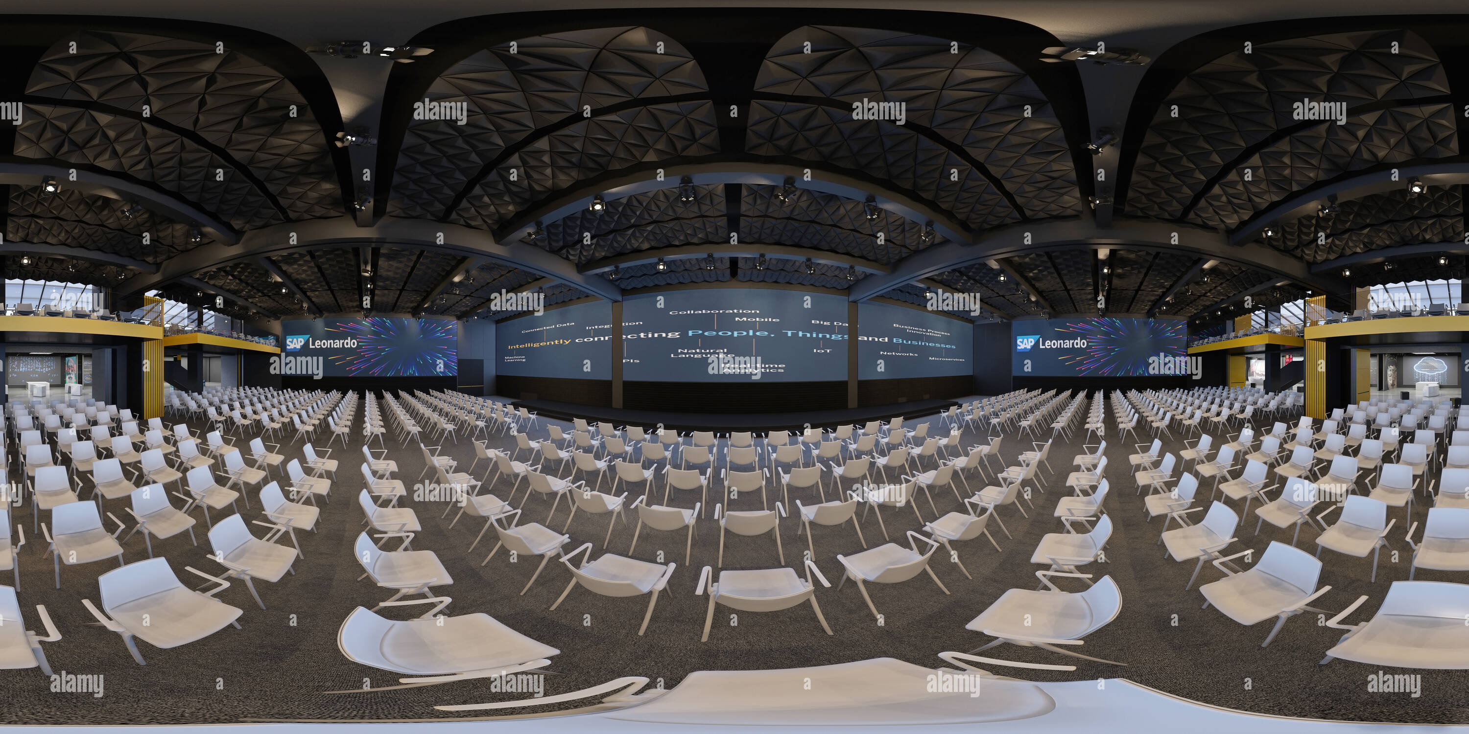360° view of Conference hall interor panorama - Alamy