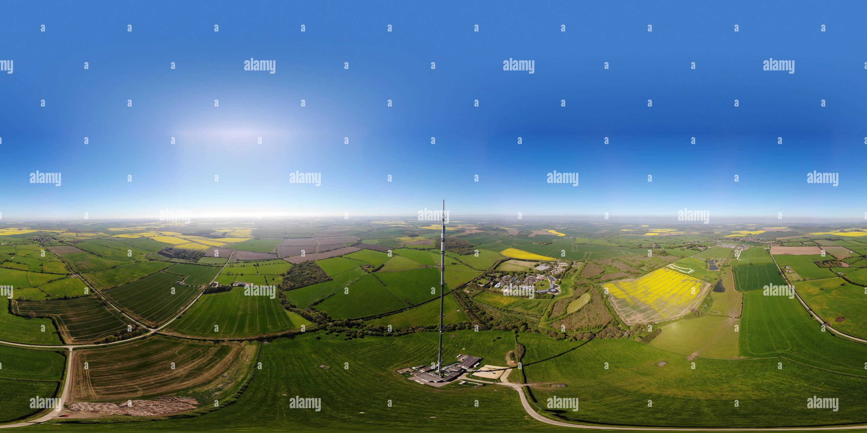 360° view of Waltham transmitting station, Leicestershire, UK - Alamy