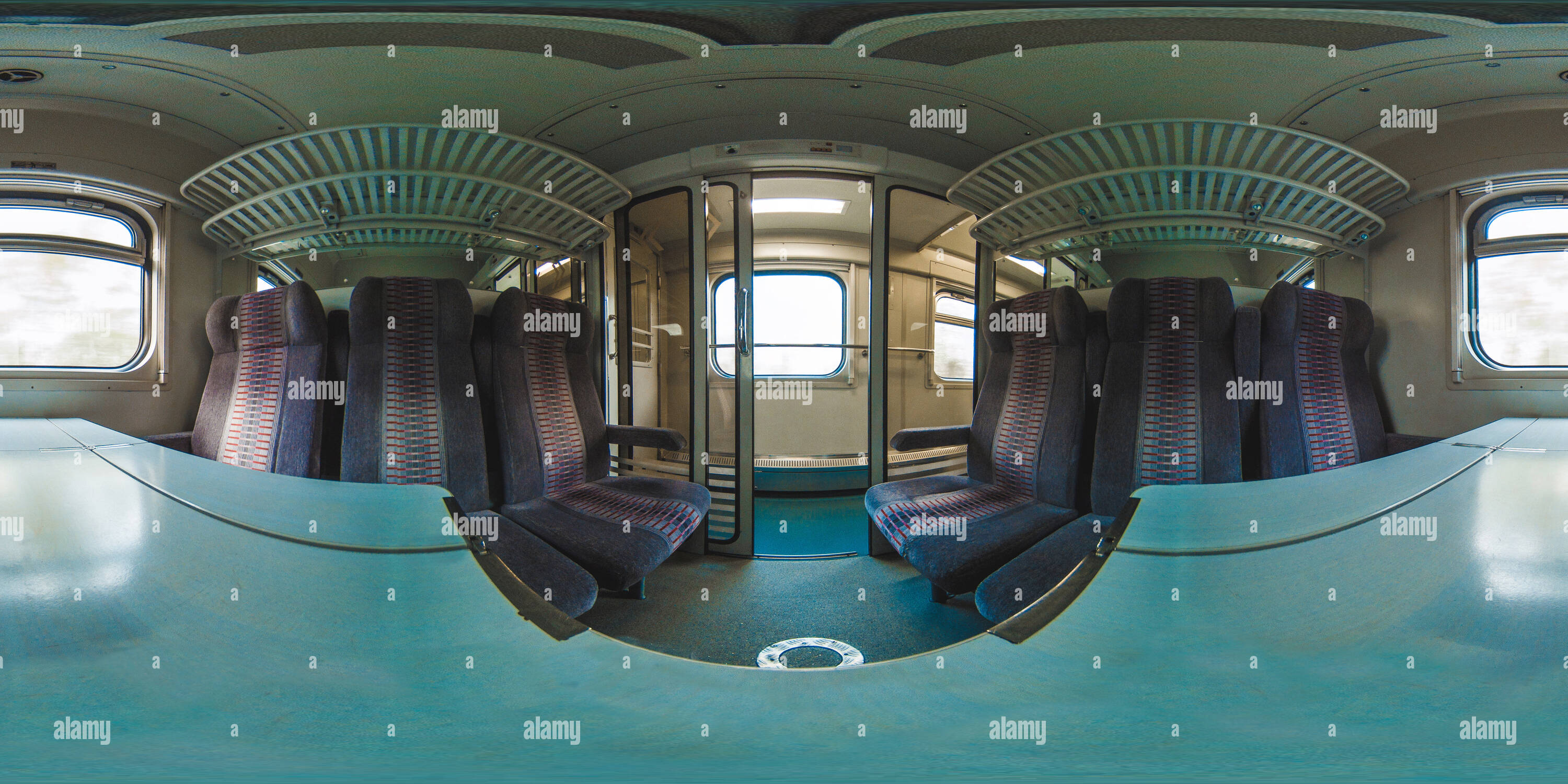 360° view of Lithuania train coupe inside - Alamy