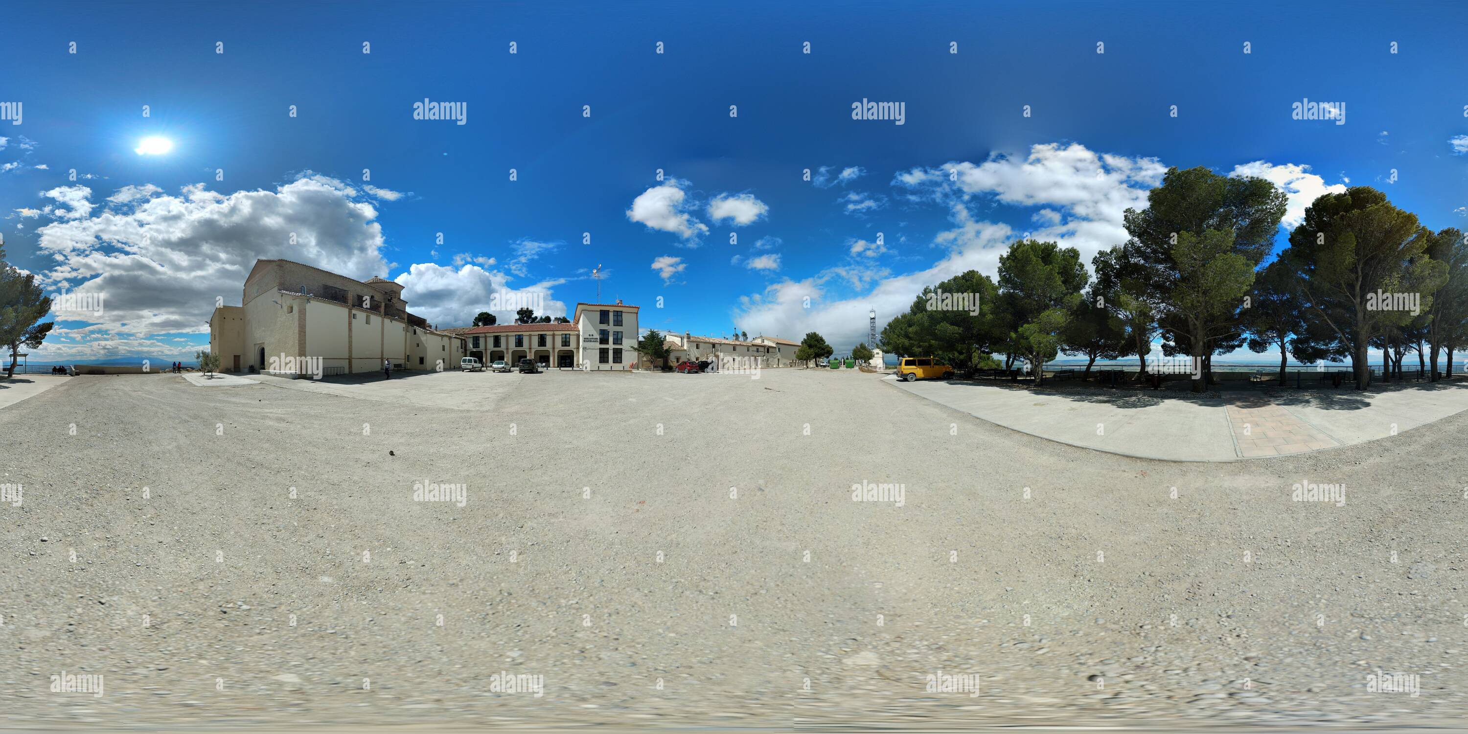 360° view of hermitage of Sancho Abarca - Alamy