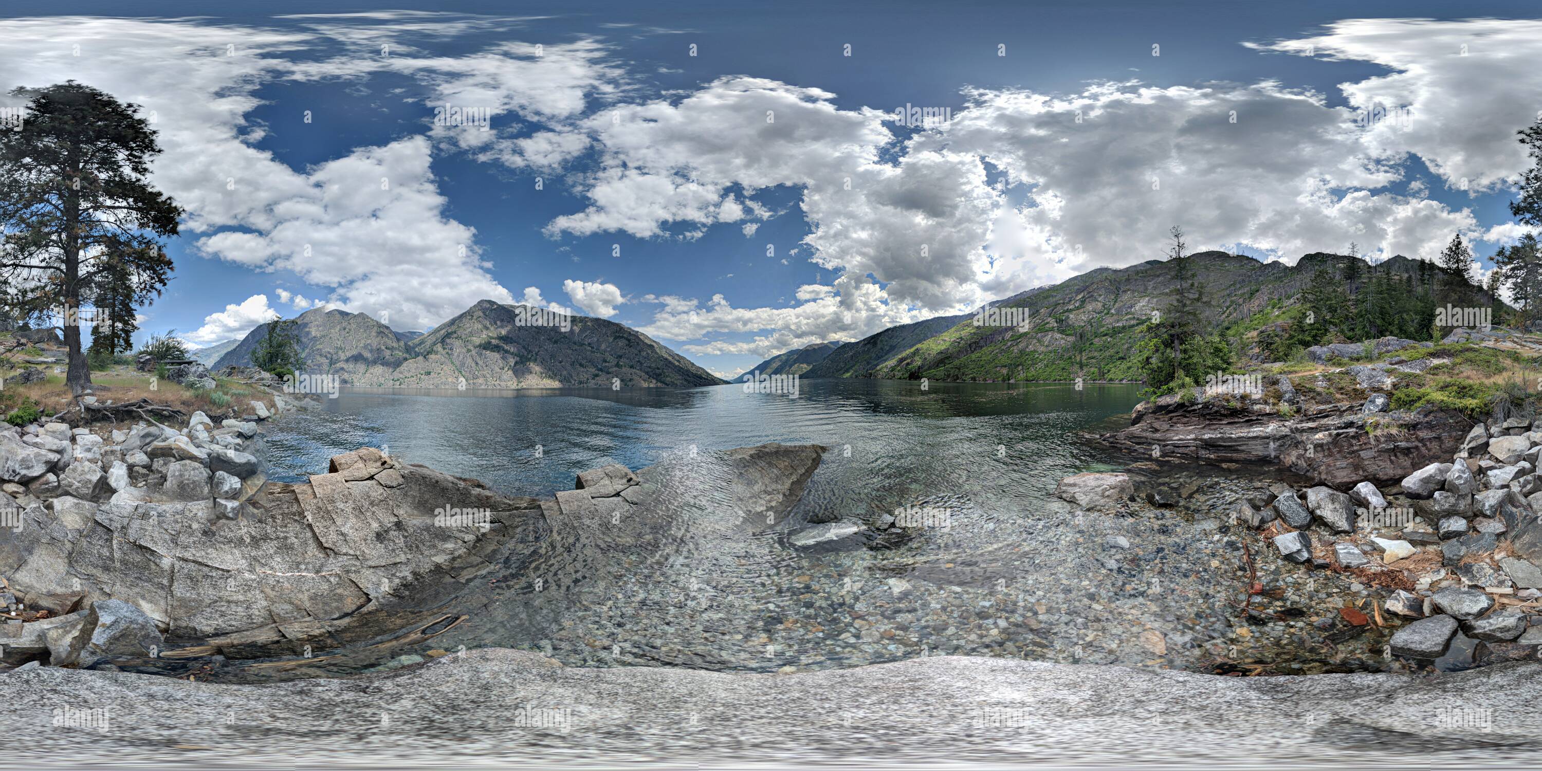 360° view of Graham Harbor Campground, Lake Chelan, WA - Alamy