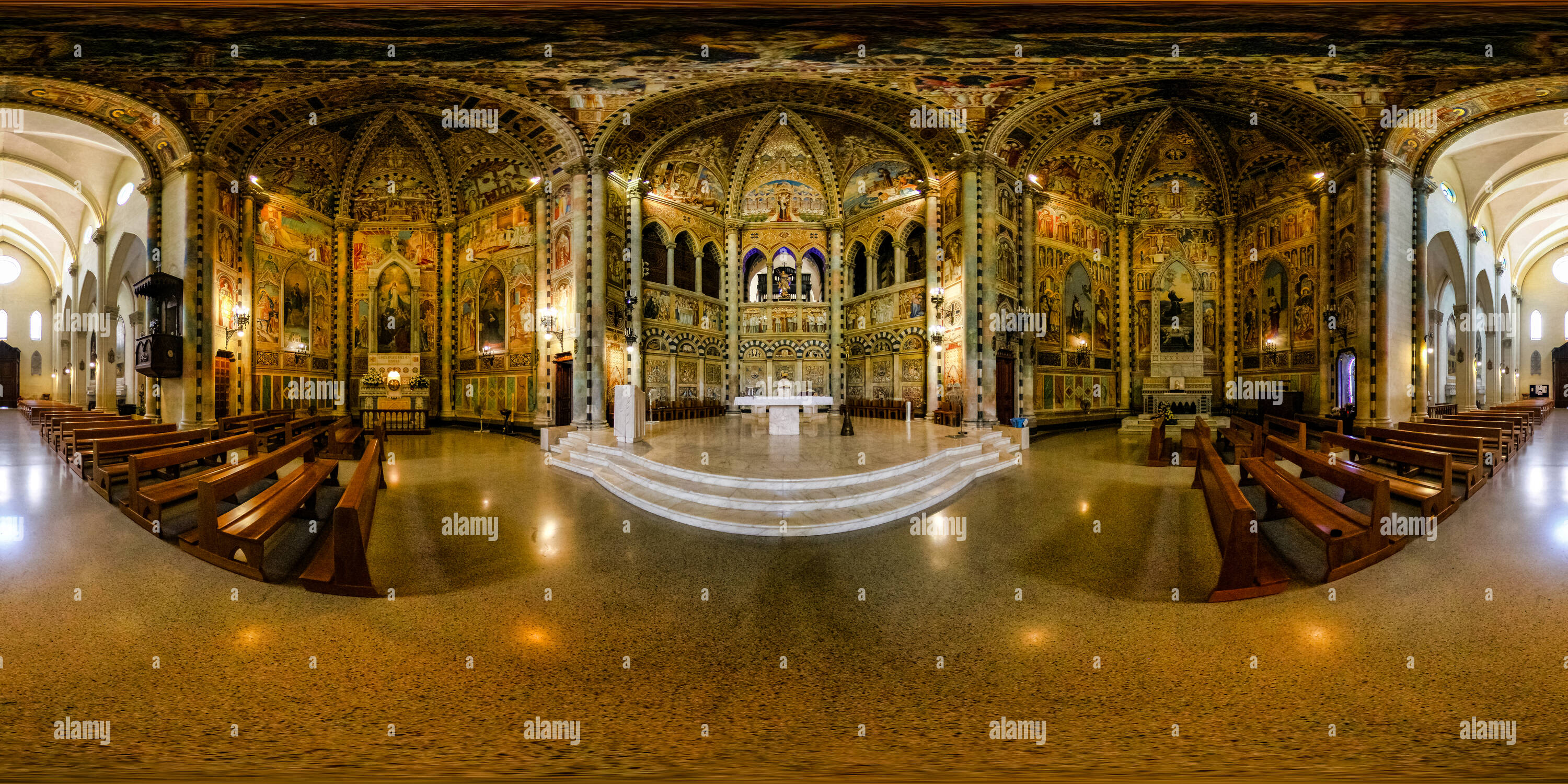 360° view of Sant'Antonio at Fulgenzio Church - Alamy