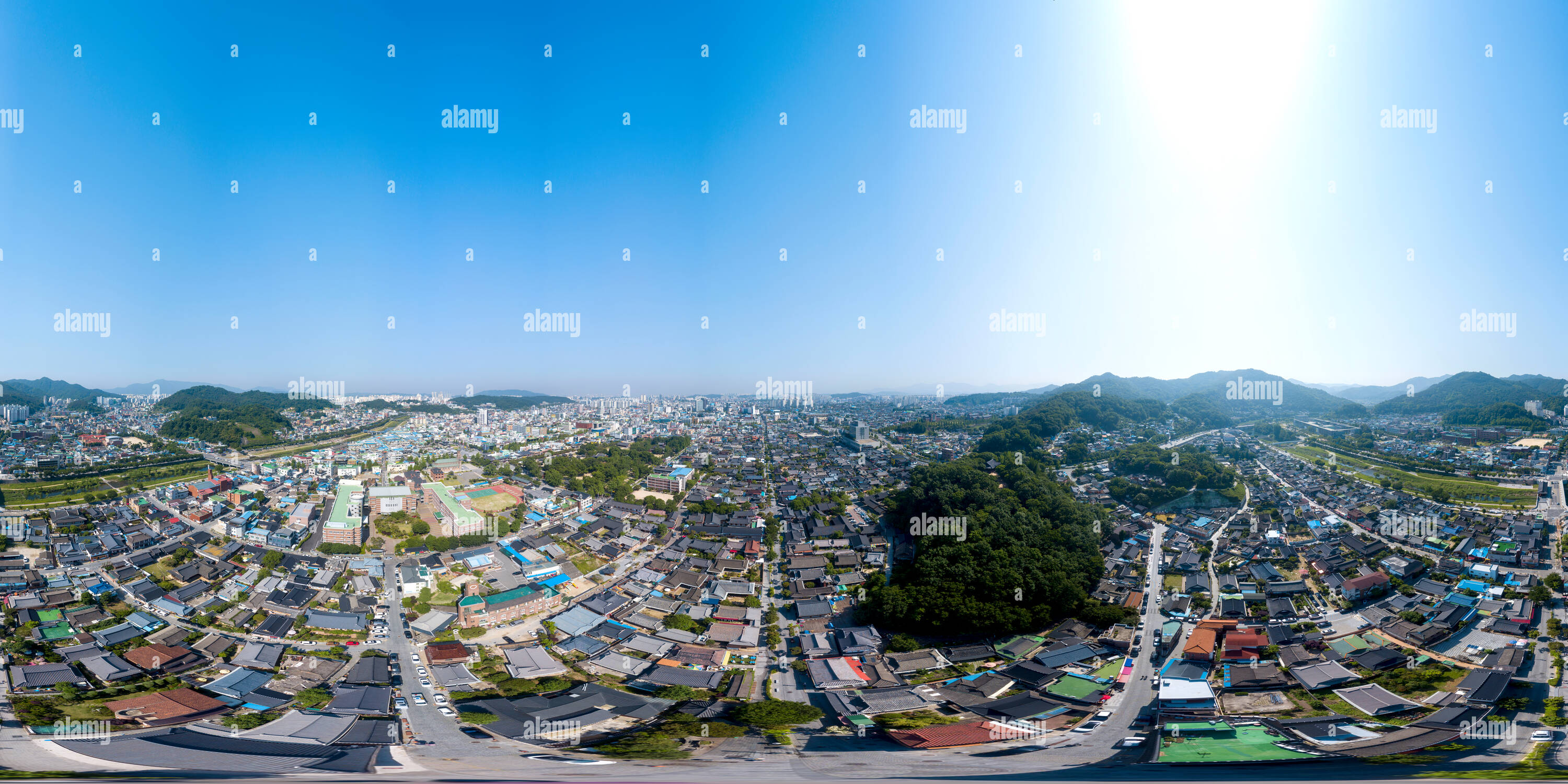 360° view of South Korea Jeonju Hanok Village - Alamy
