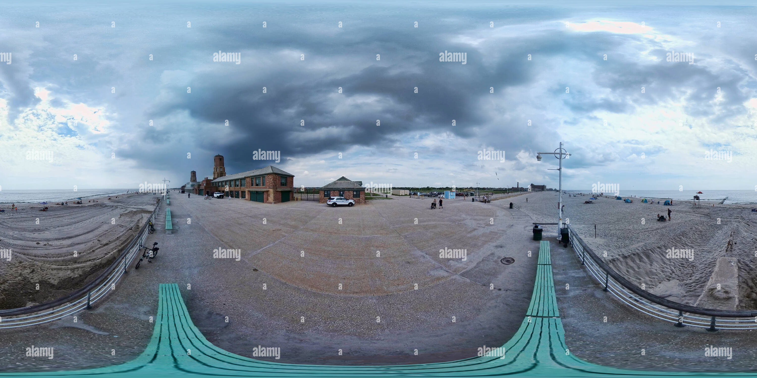 360° view of Jacob Riis Park beach - Alamy