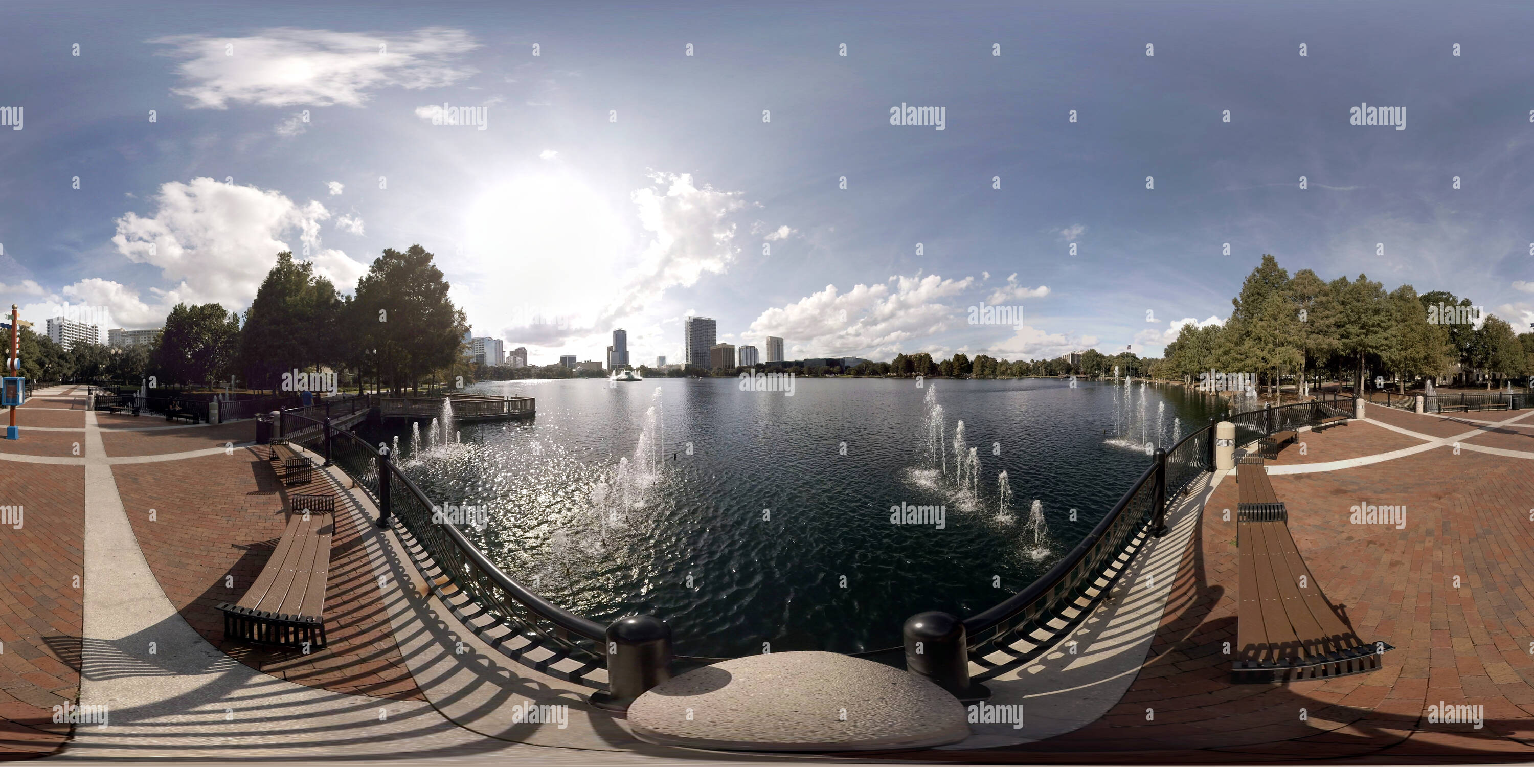 360° view of Lake Eola Orlando Fl View 5 - Alamy
