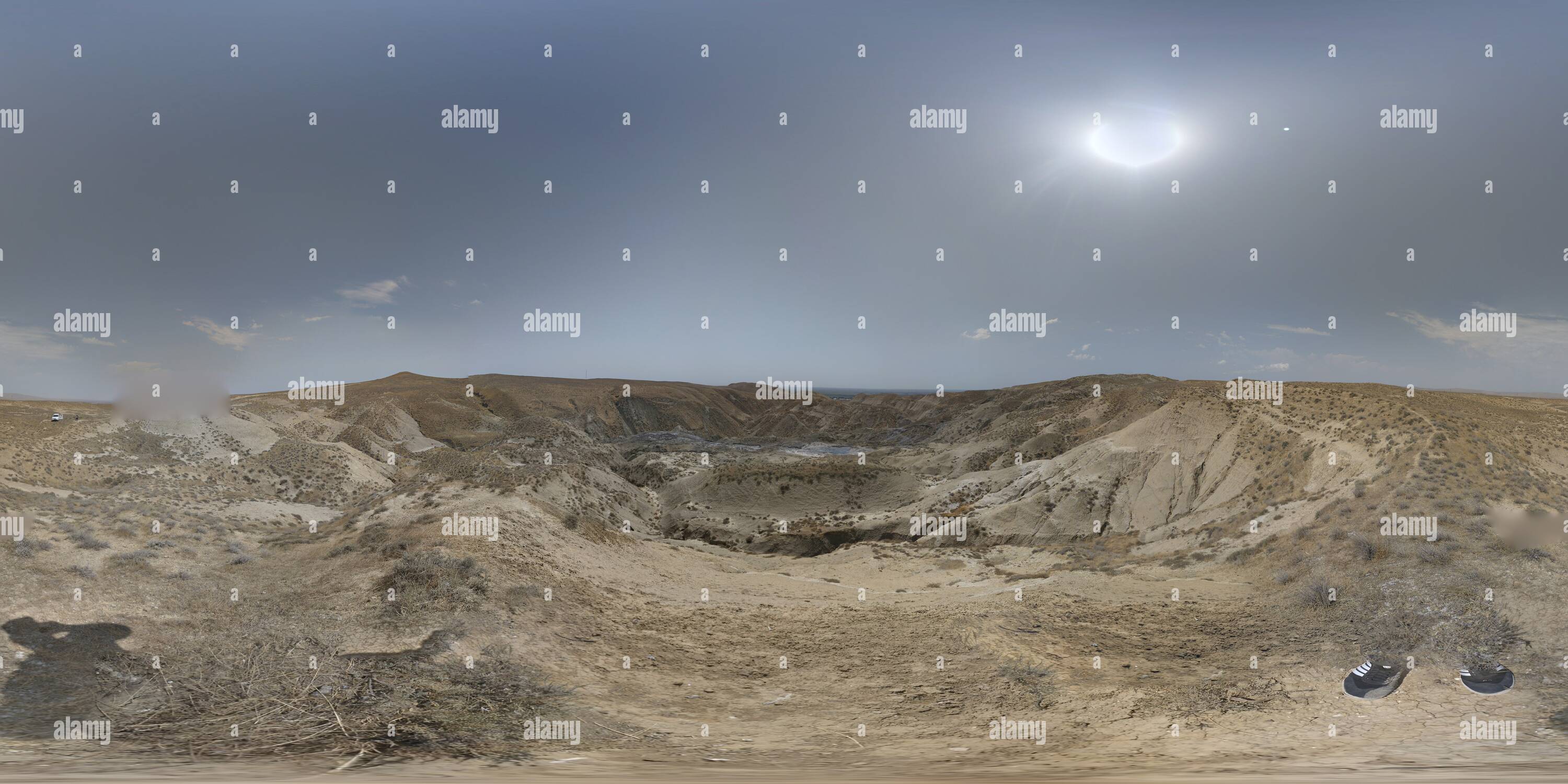 360° view of Yandara Mud Volcano - Alamy