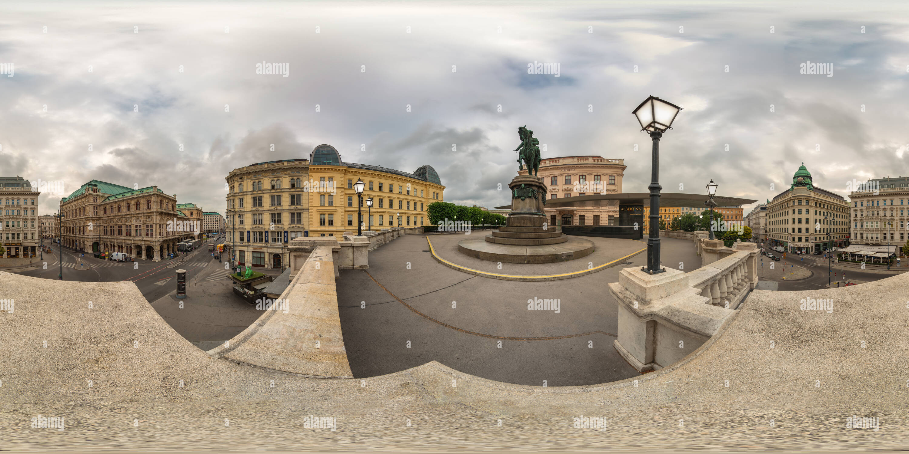 360° view of Albertina, Vienna - 1 - Alamy