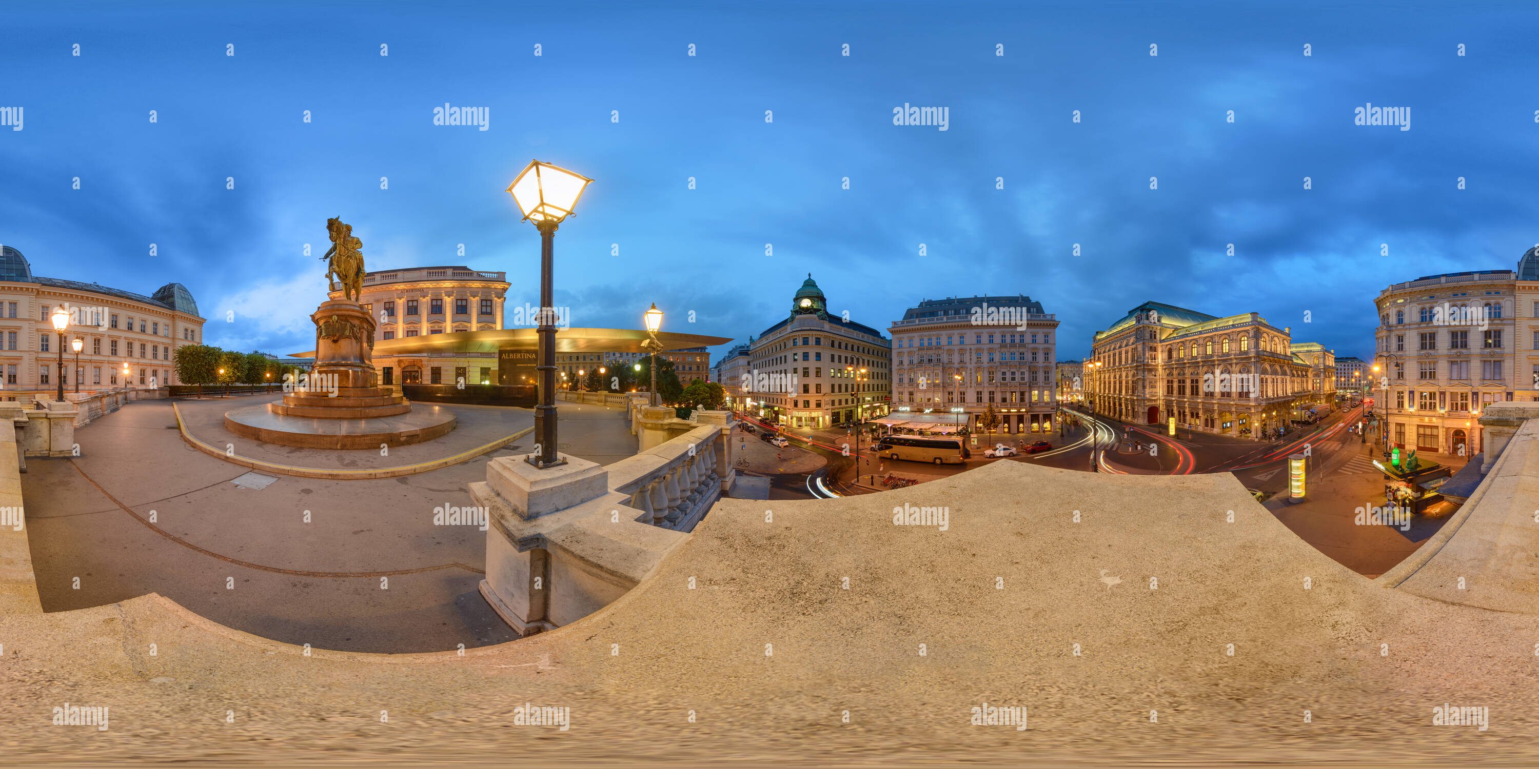 360° view of Albertina, Vienna - 4 - Alamy