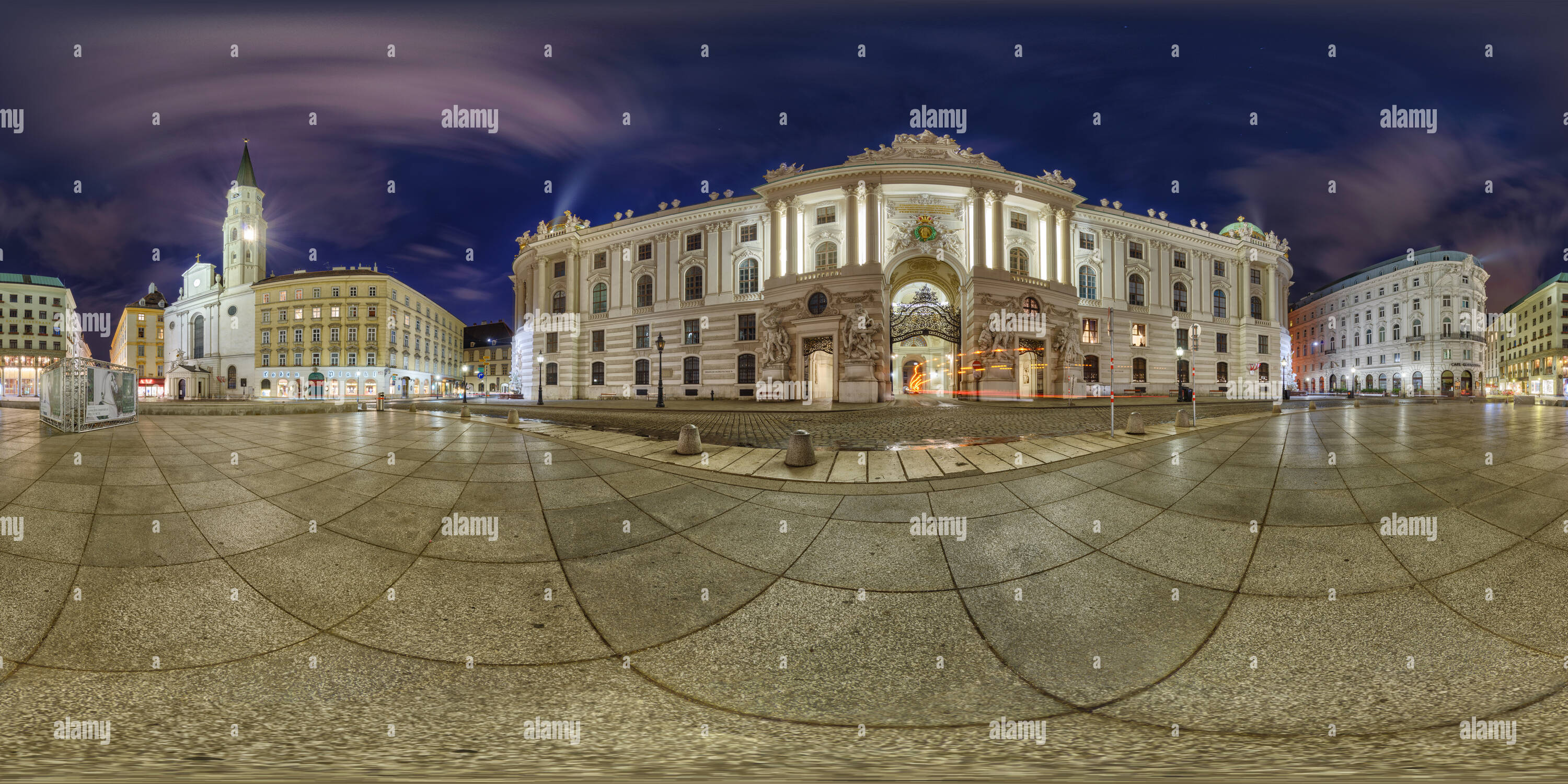 360° view of Michaelerplatz, Vienna - 4 - Alamy