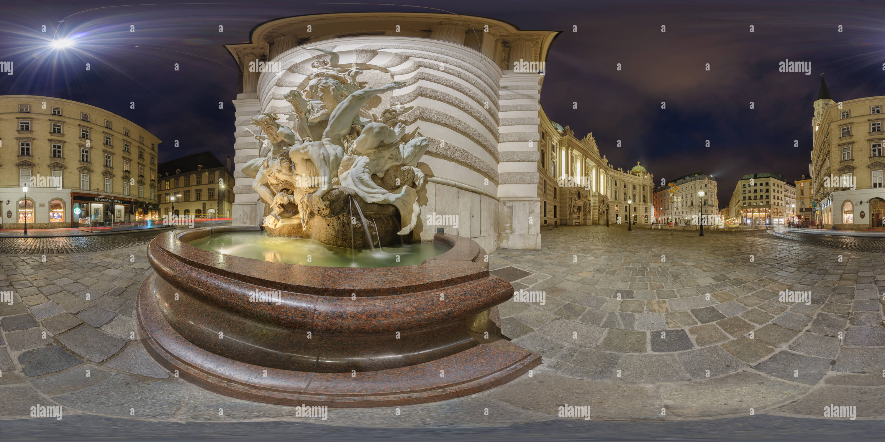 360° view of Michaelerplatz, Vienna - 3 - Alamy