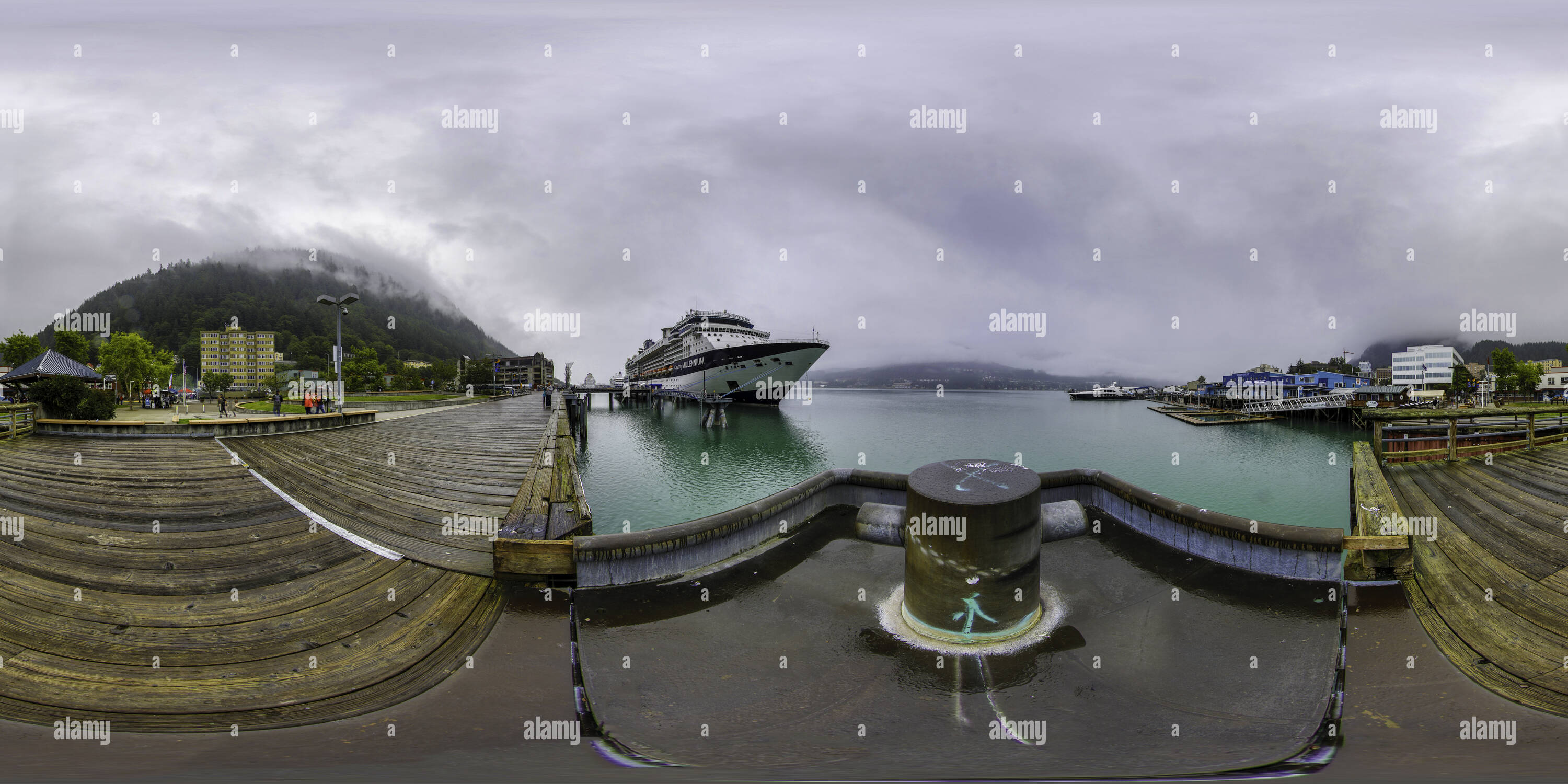 360° view of Juneau Cruises Ship Dock Alaska - Alamy