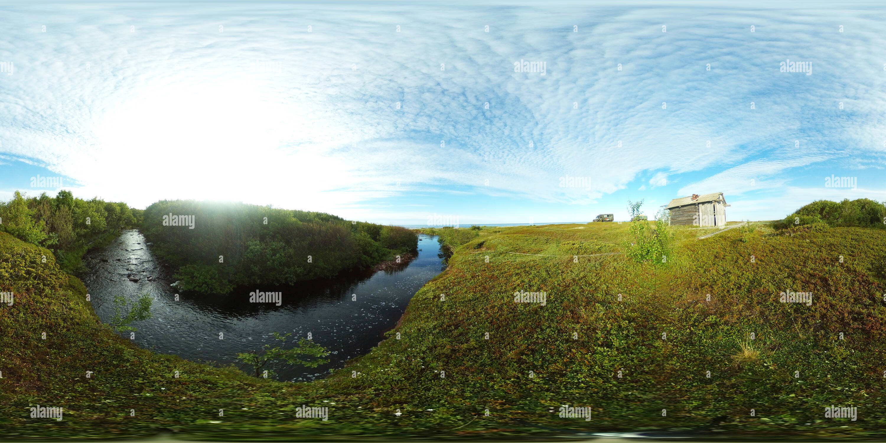 360° view of Krivaja river - Alamy