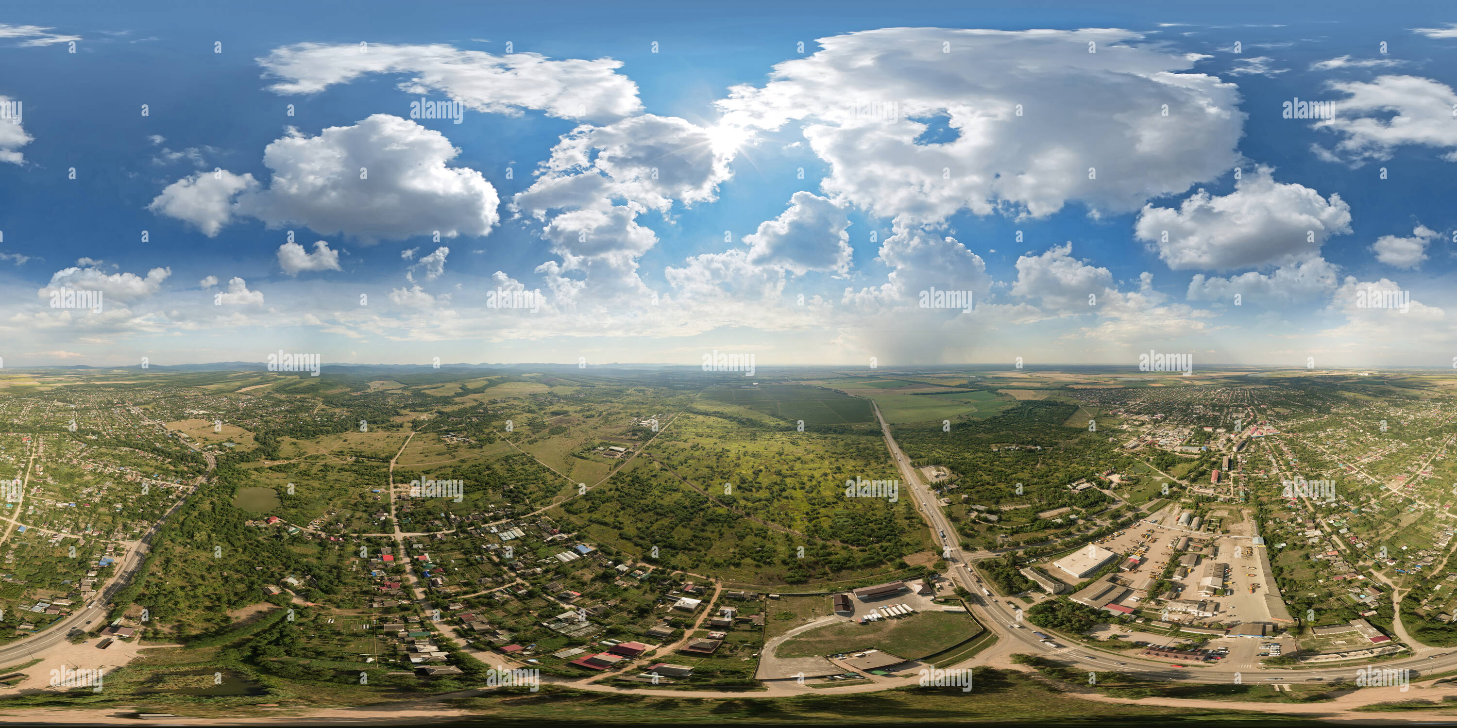 360° view of Settlement Akhtyrsky (Abinsky district, Krasnodar region ...