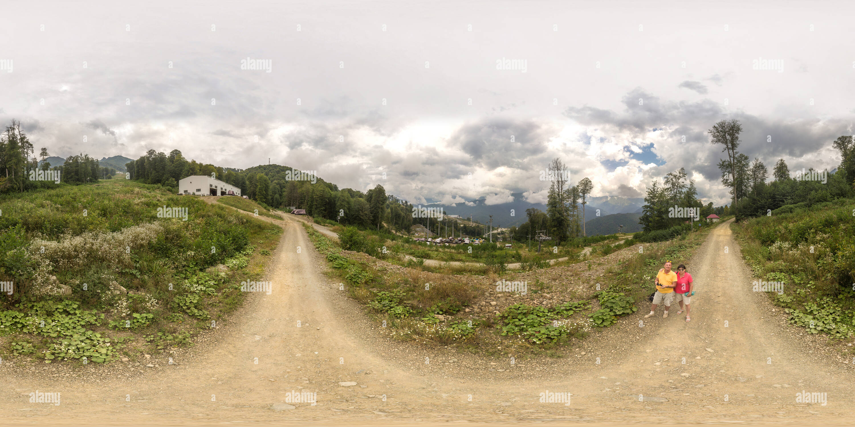 360° view of Salfi in the top Olympic Village - Alamy