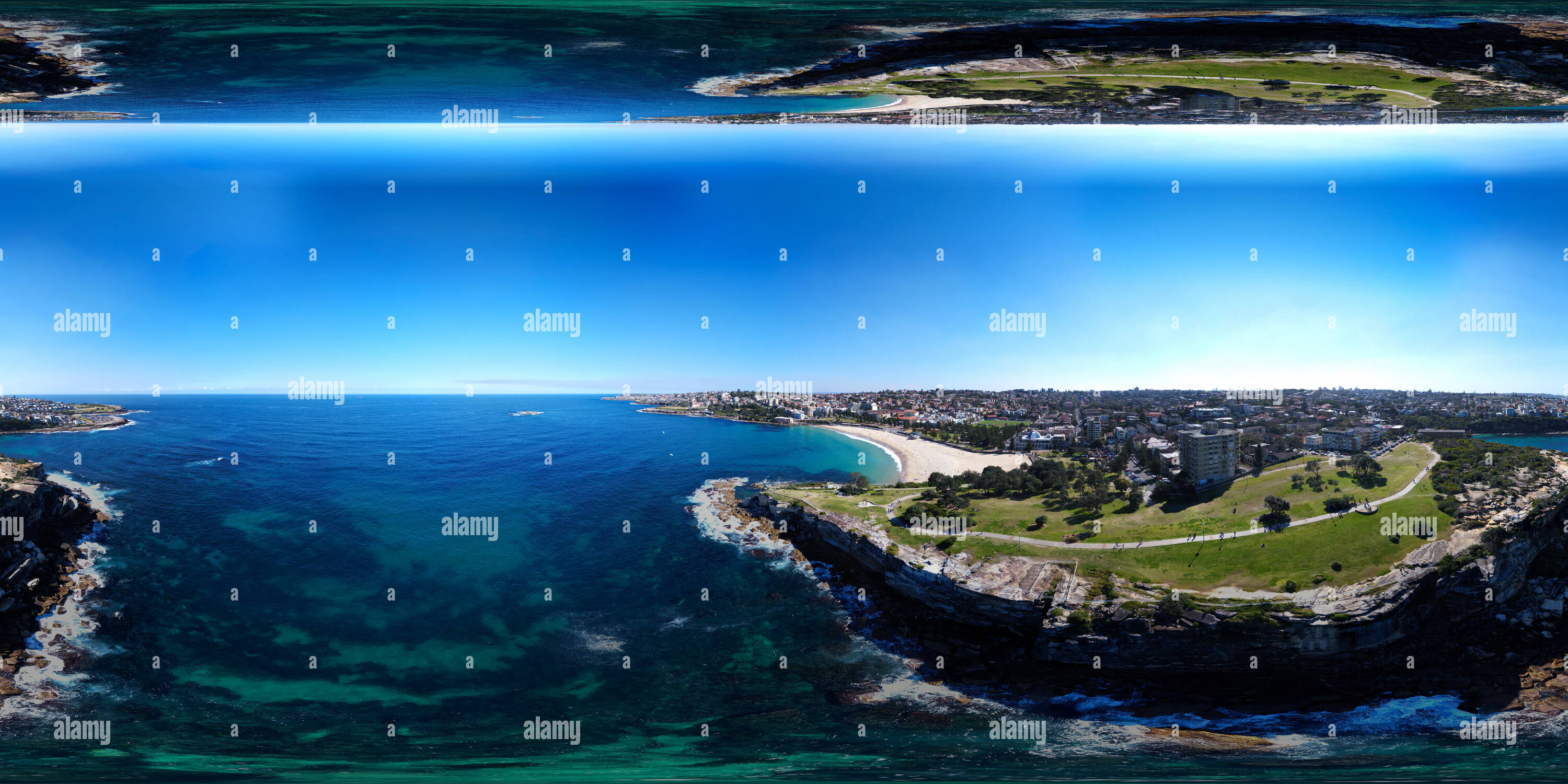 360° view of Coogee Beach Sydney - Alamy