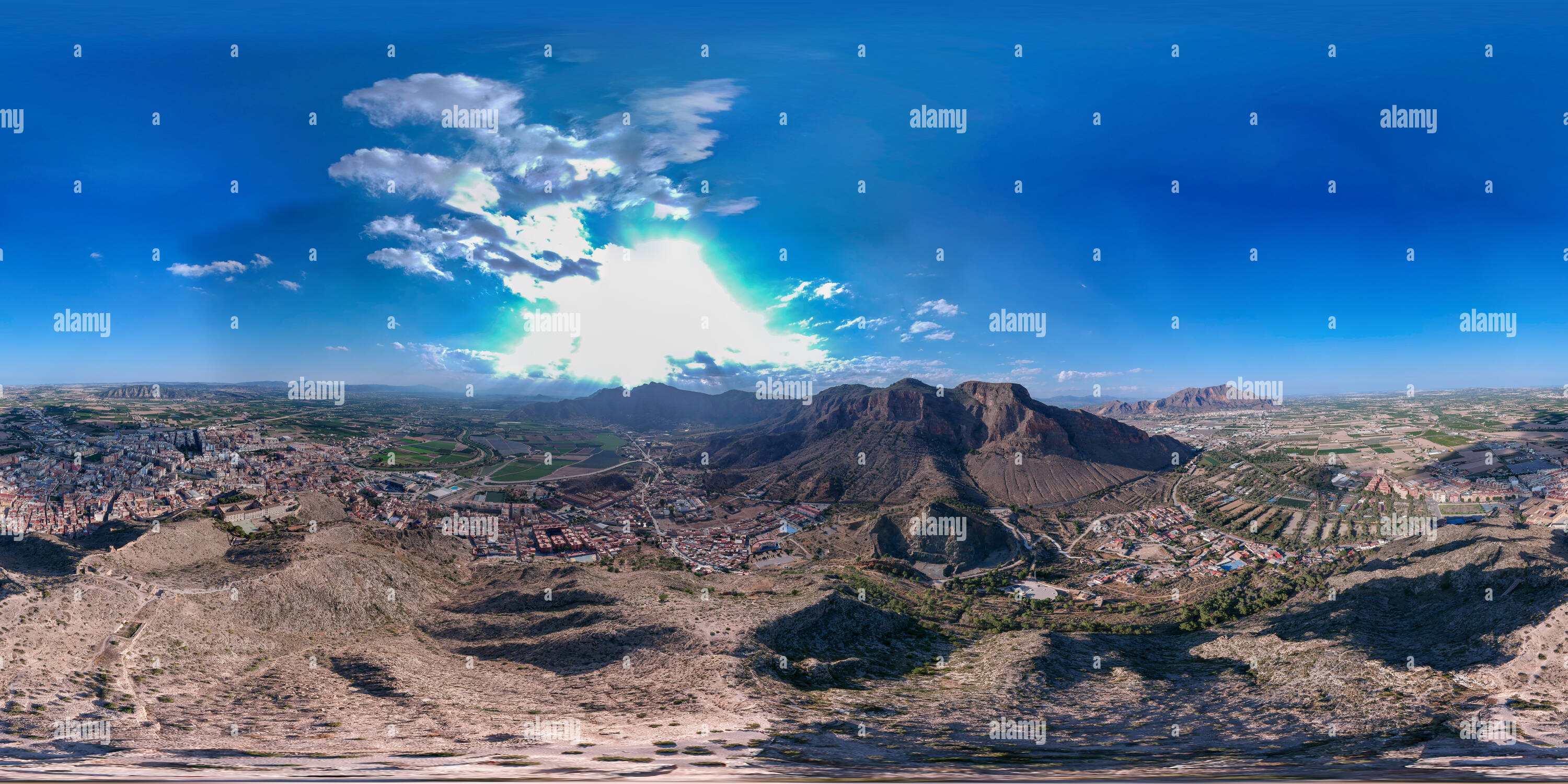 360° view of Castillo de Orihuela - Alamy
