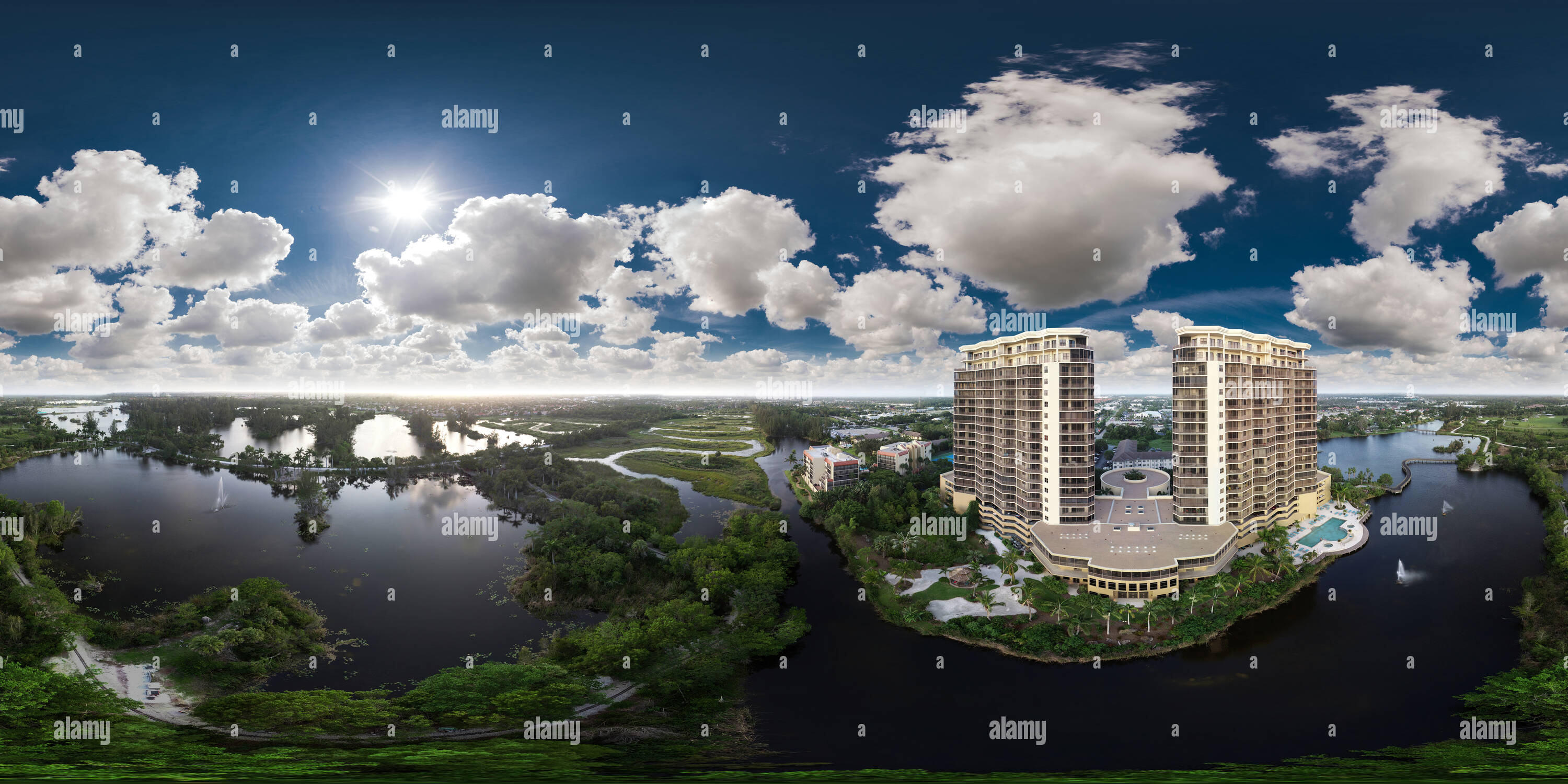 360° view of Riva Del Lago, Fort Myers - Alamy