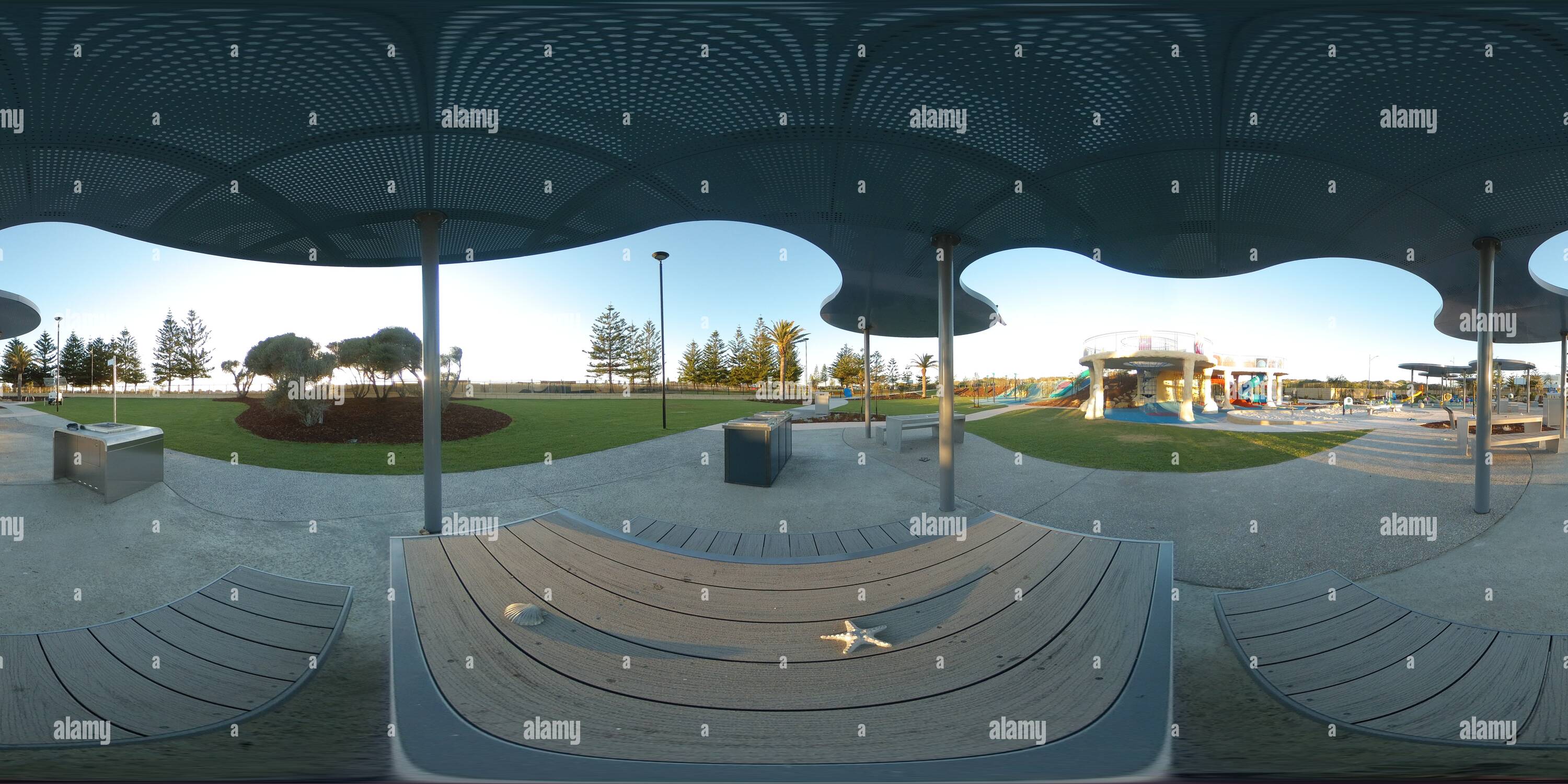 360° view of the harbour playground secret harbour - Alamy