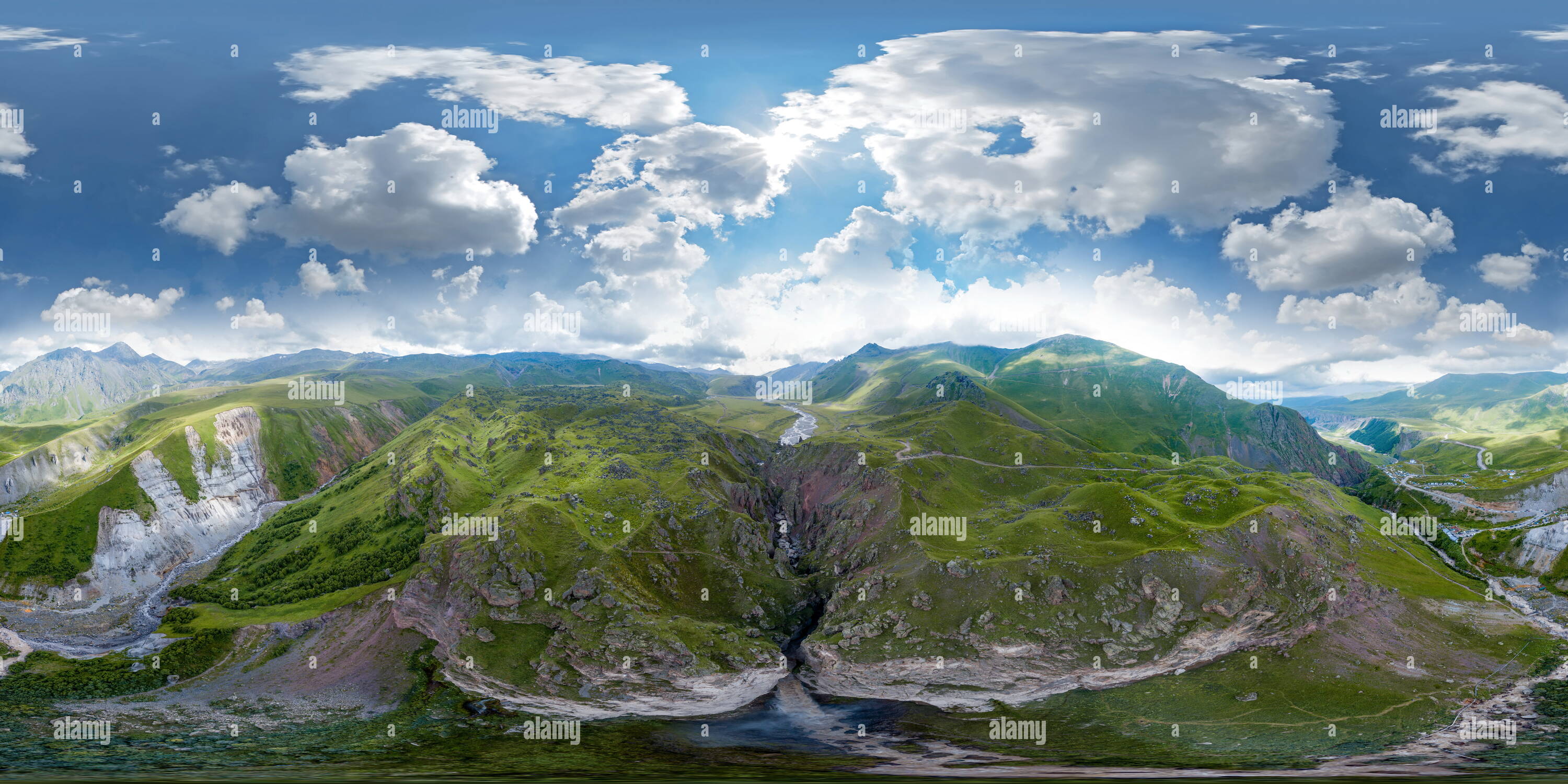 360° View Of Waterfall Alamy
