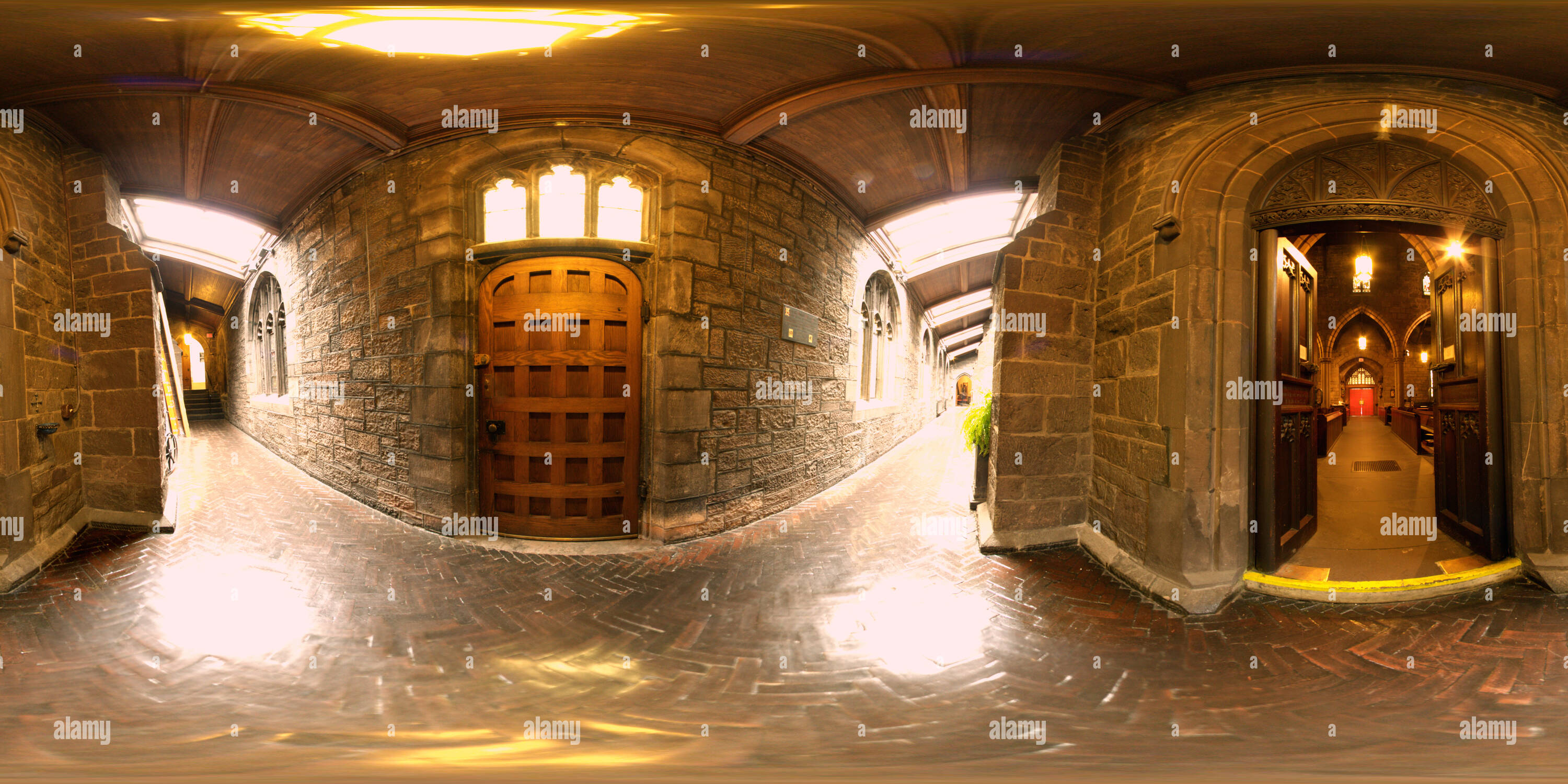 360° view of Saint Mark Church Corridor in full light - Alamy