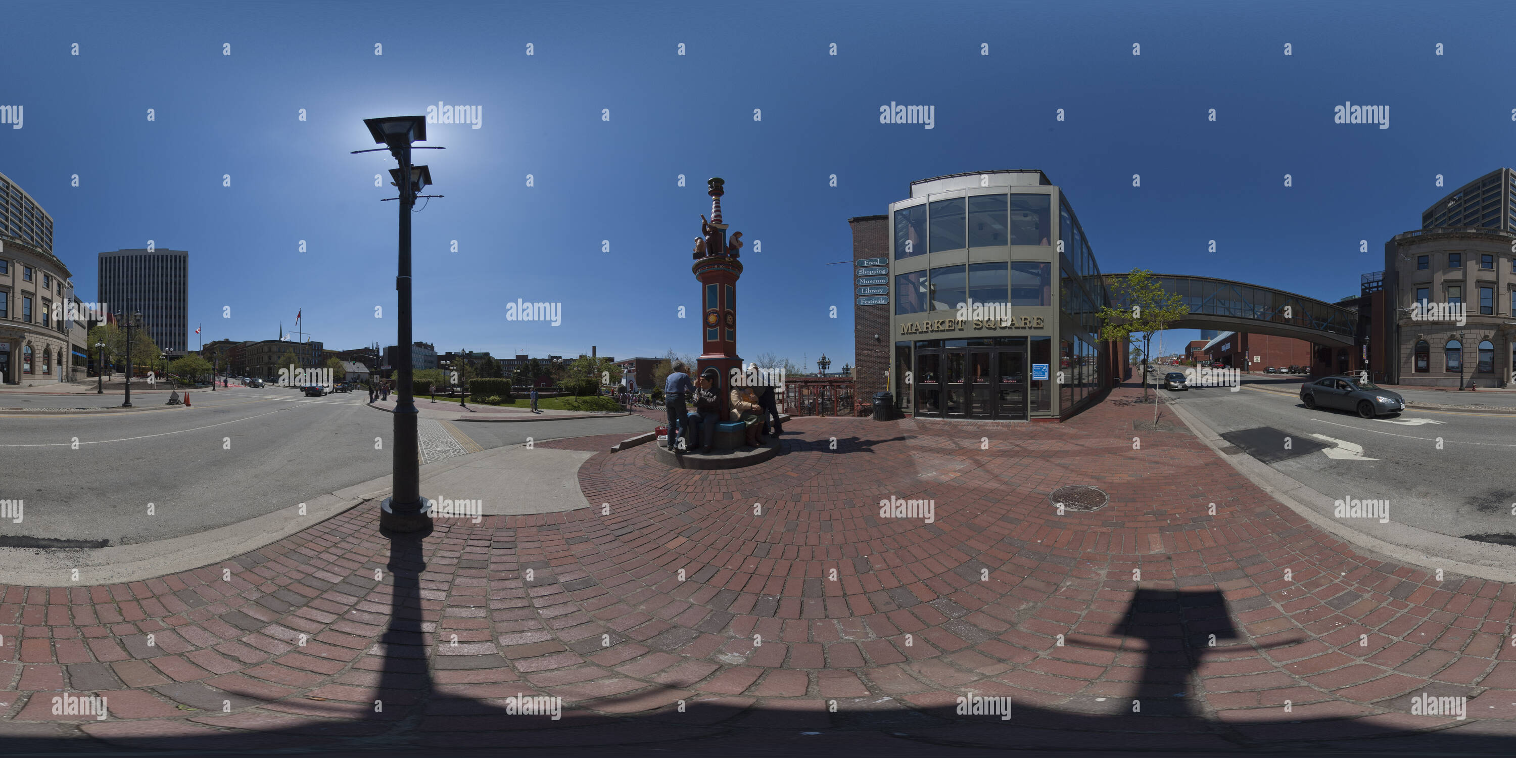 360° view of Saint John, New Brunswick, Time Piece at Market Square - Alamy
