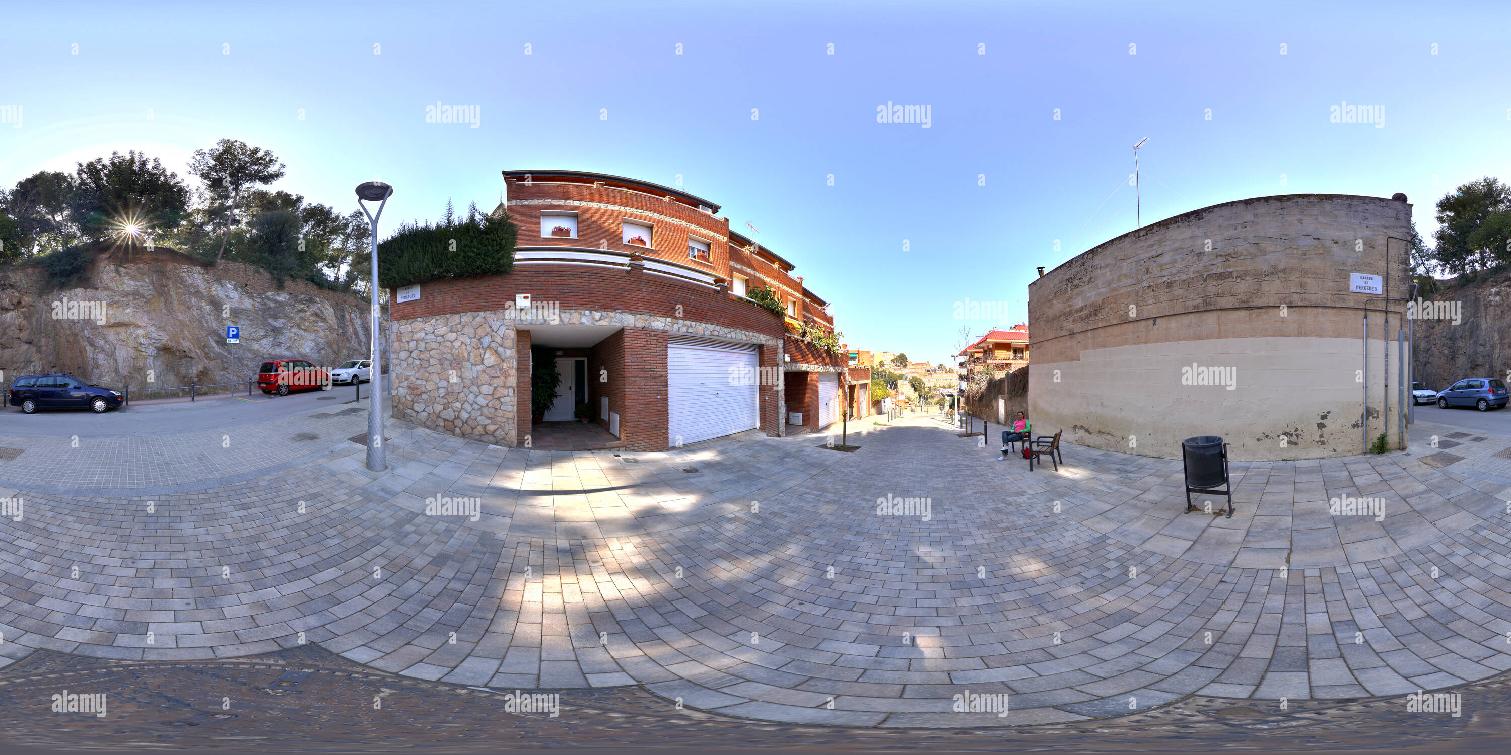 360° view of Spain, Barcelona, Streets - Alamy