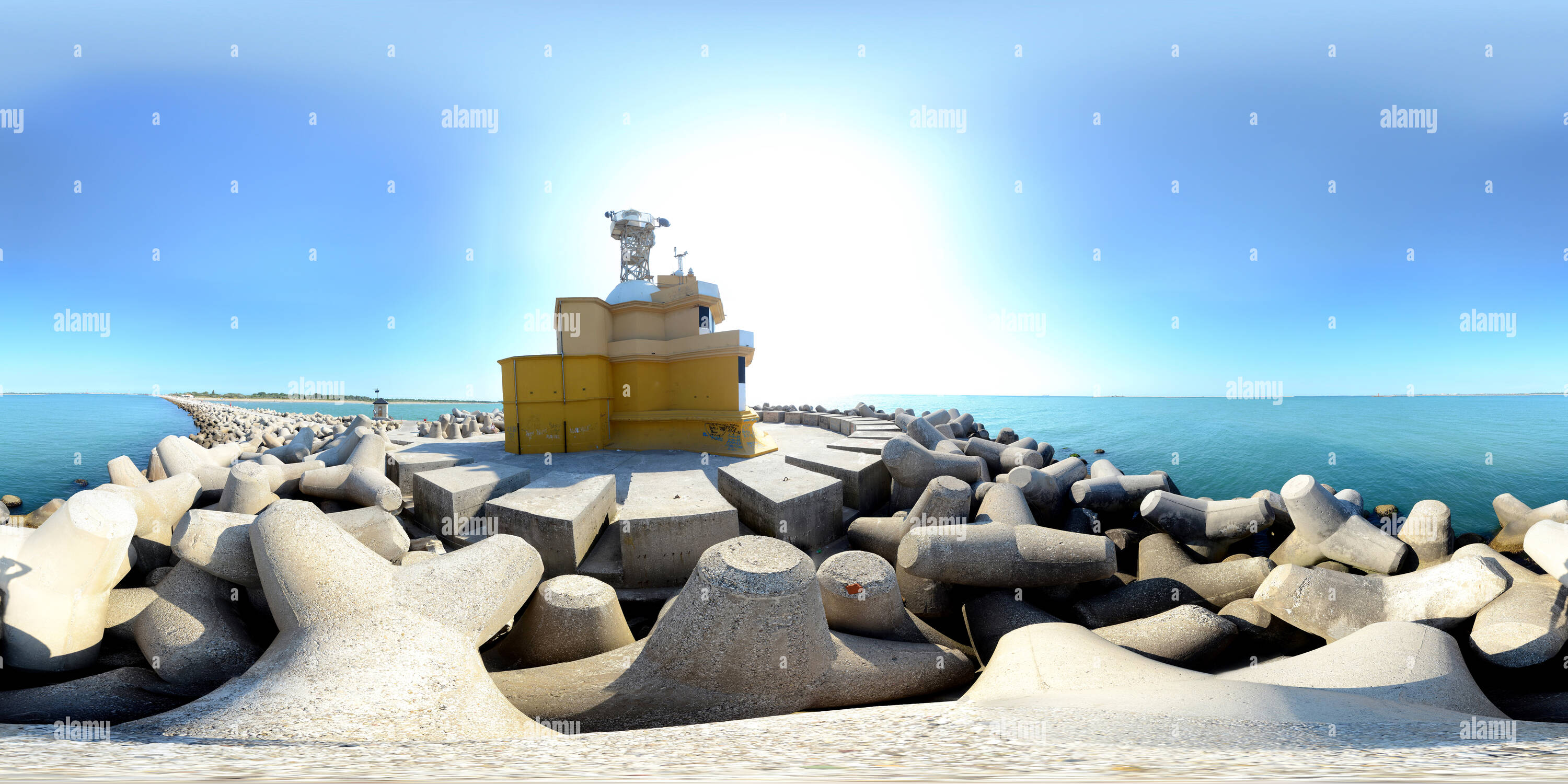 360° view of Entrance of the Harbor of Venice - Alamy