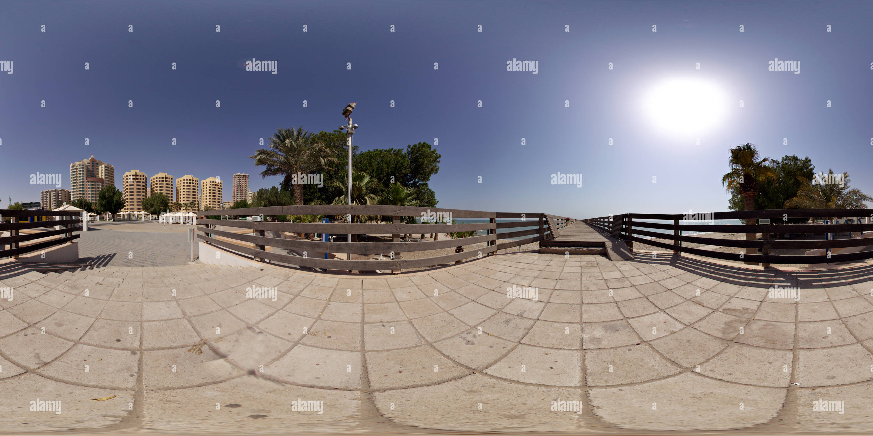 360° view of Egaila Beach by the bridge - Alamy