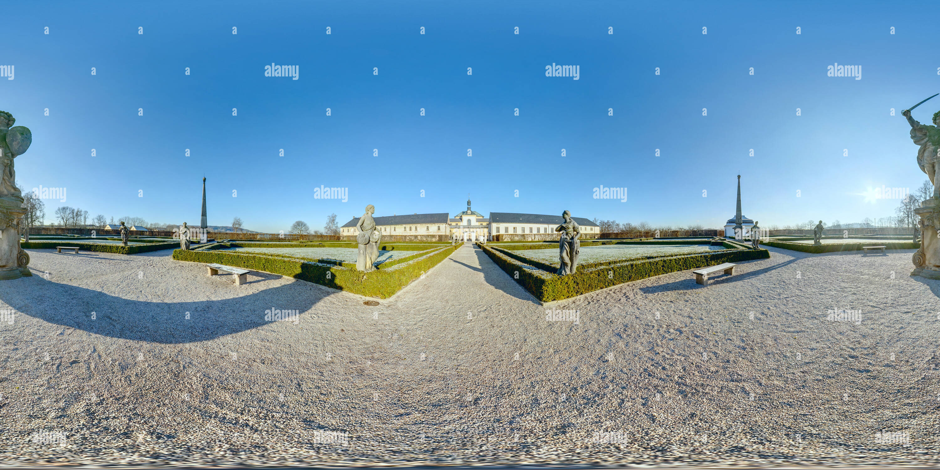 360° view of Kuks - Hospital Park - Alamy
