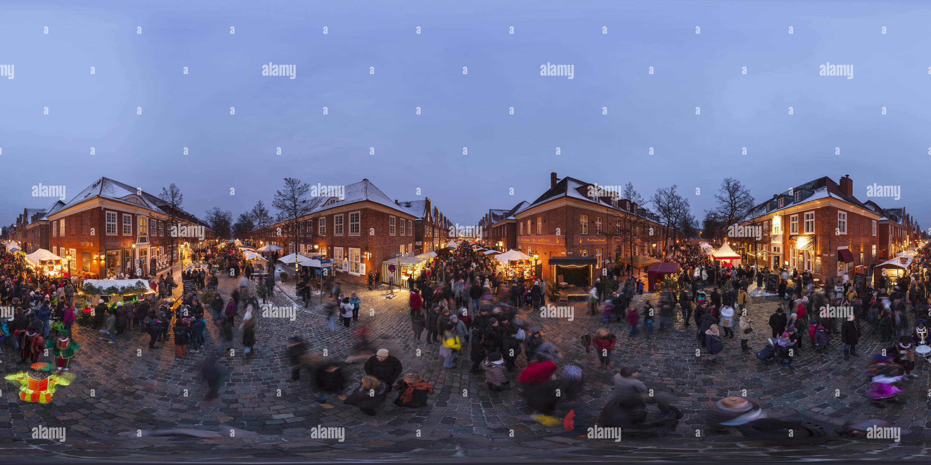 360° view of Potsdam Sinterklaas dutch quarter - Alamy