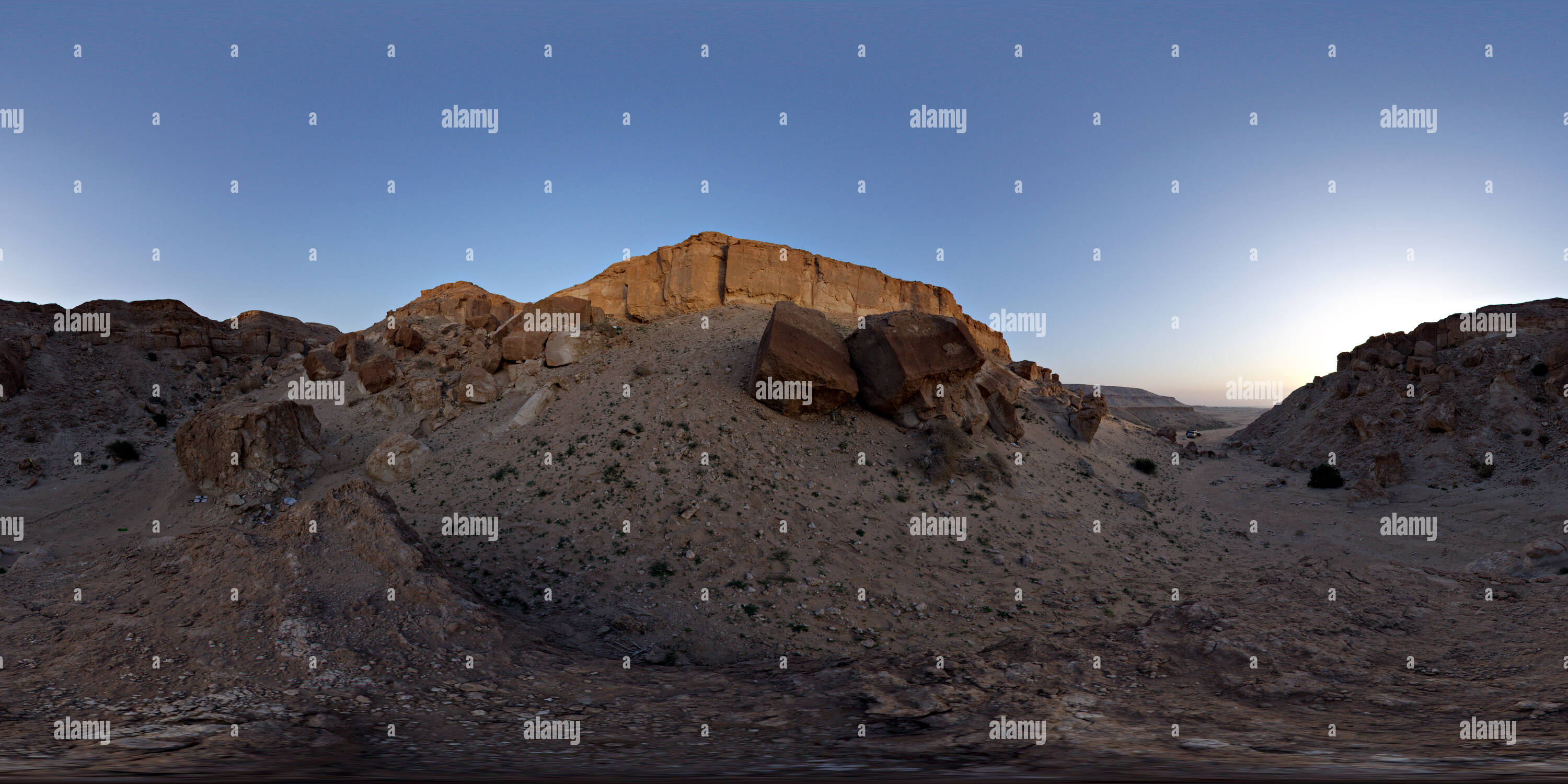 360° view of Al-Mutla desert (lower view - Alamy