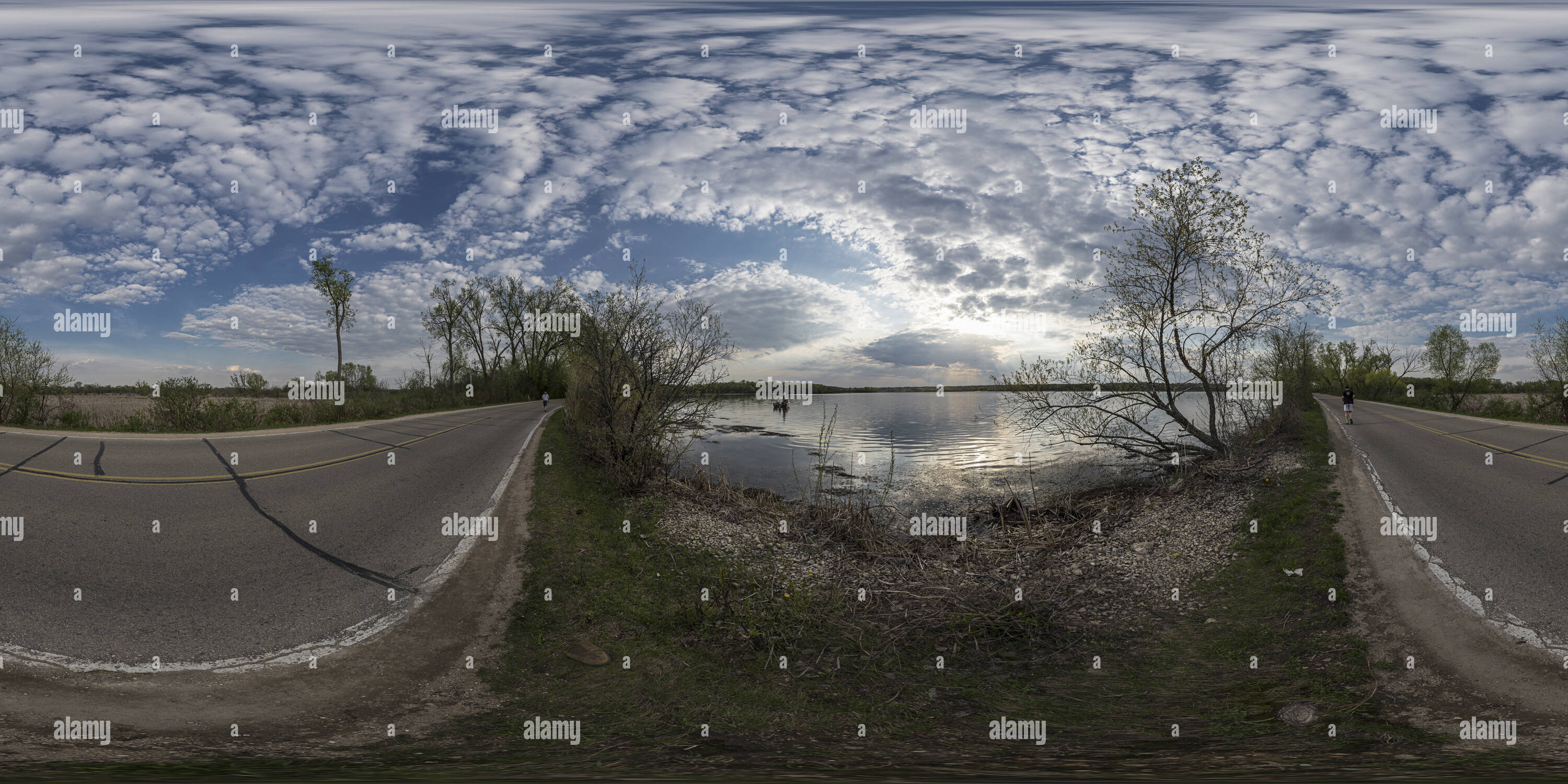 360° view of Lake Wingra and Arboretum Drive, Madison, WI - Alamy