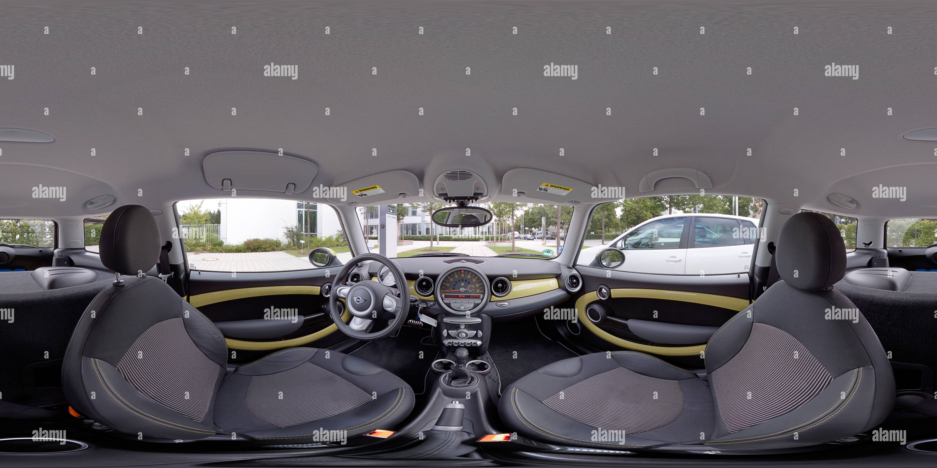 360° view of BMW Mini E demonstration car - Alamy
