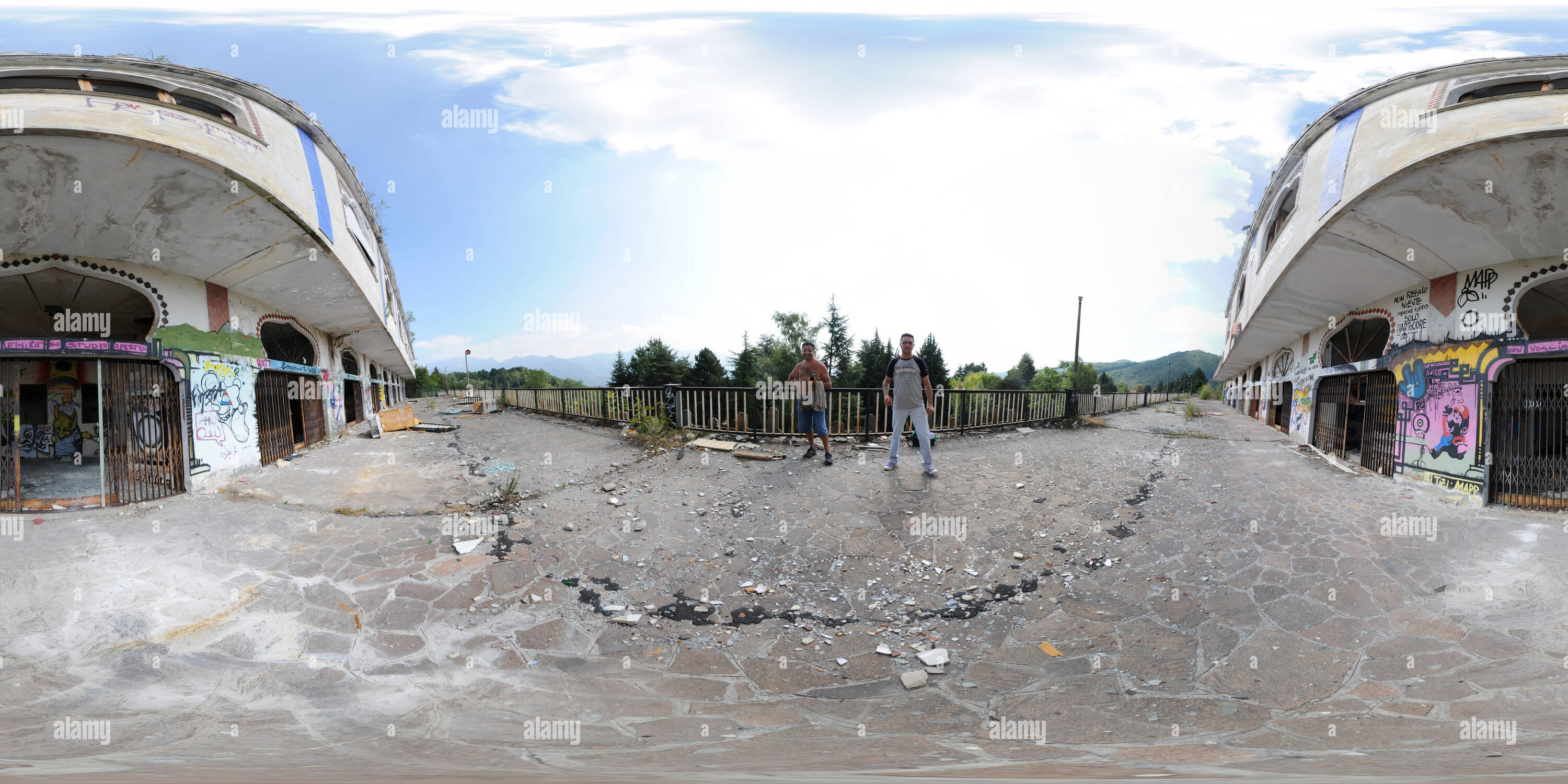 360° view of Consonno Ghost Town - Alamy