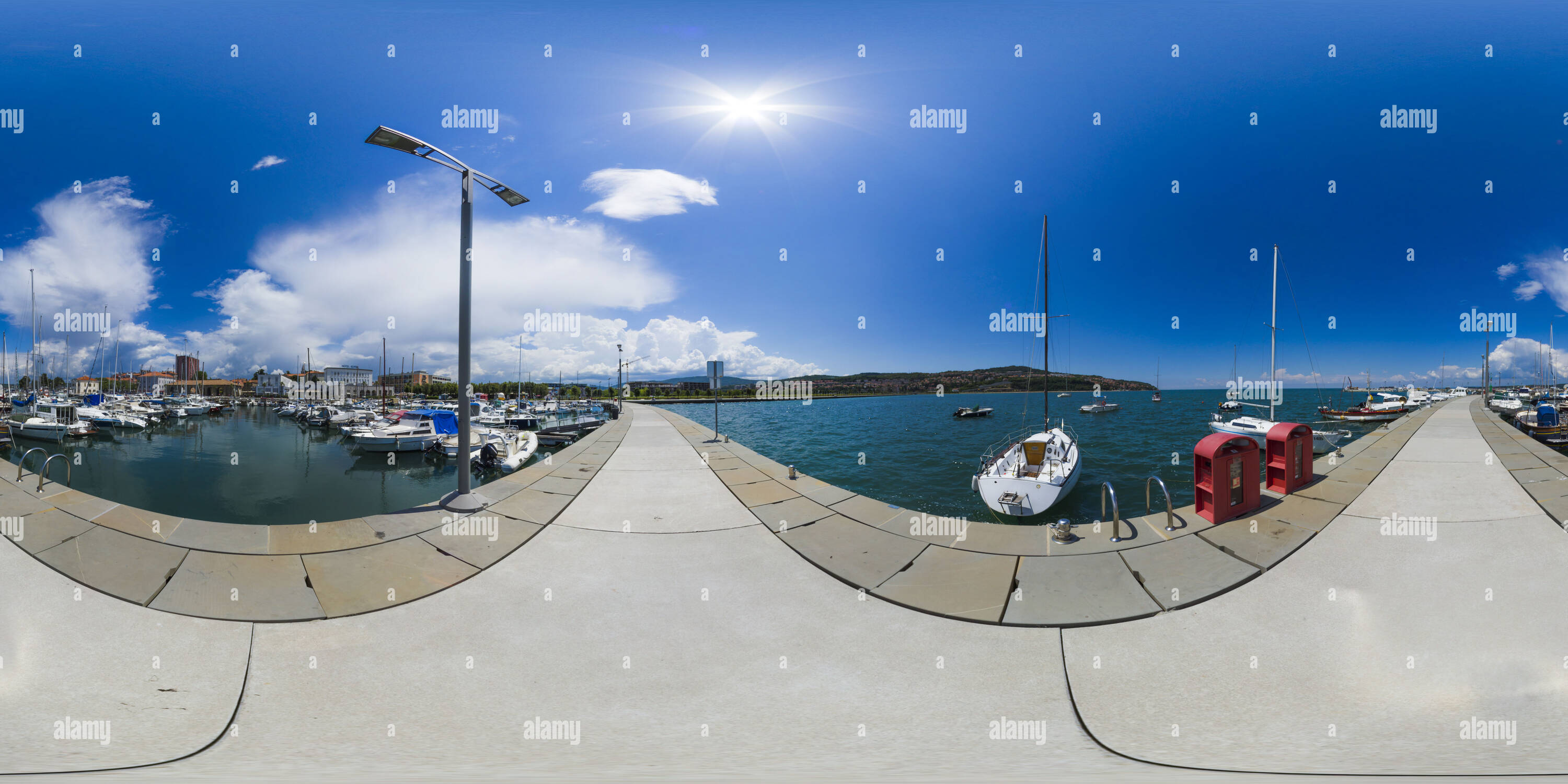 360° view of Pomol Koper - promenada - Alamy