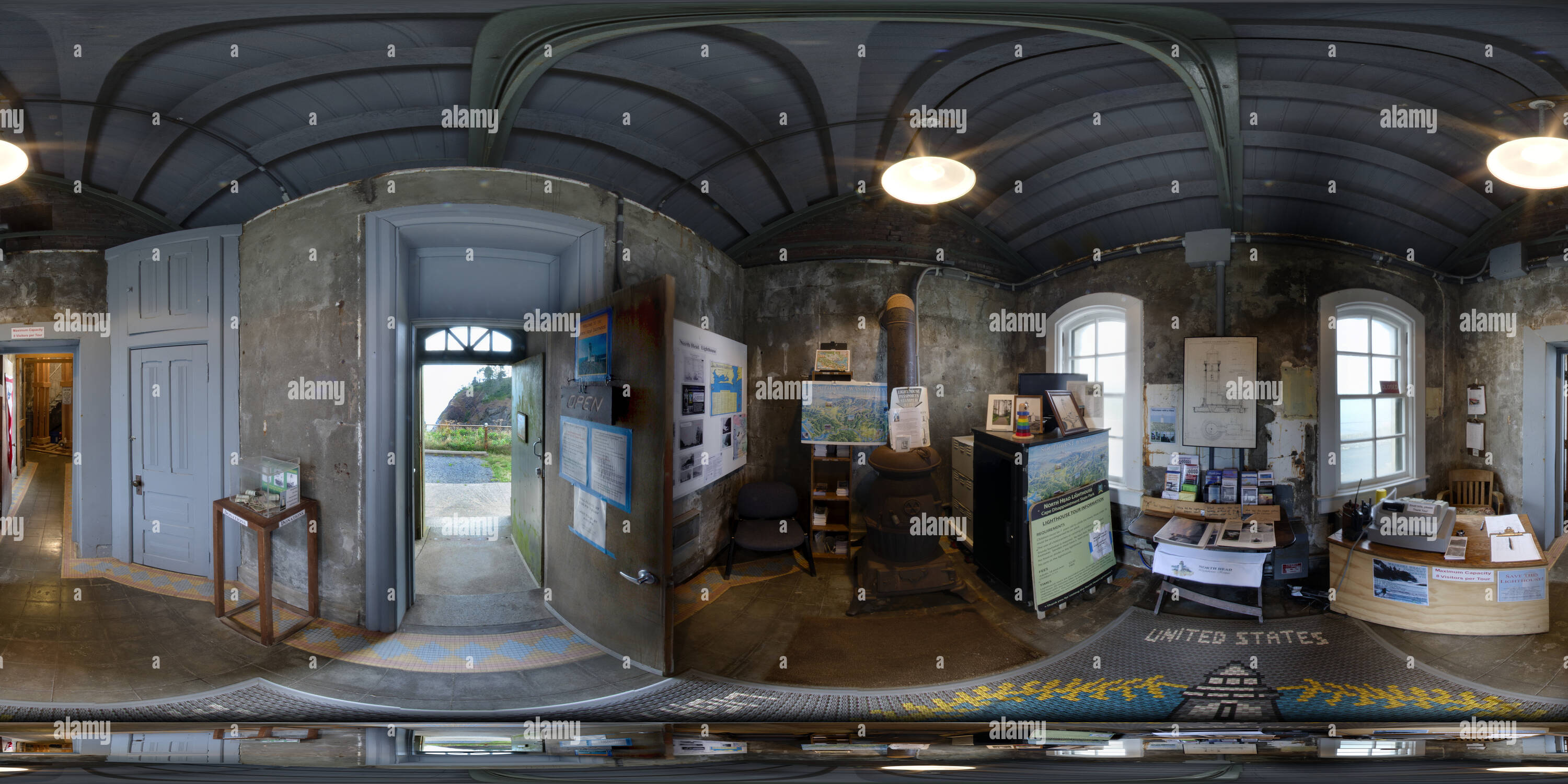 360° view of North Head Lighthouse Workroom - Cape Disappointment State ...