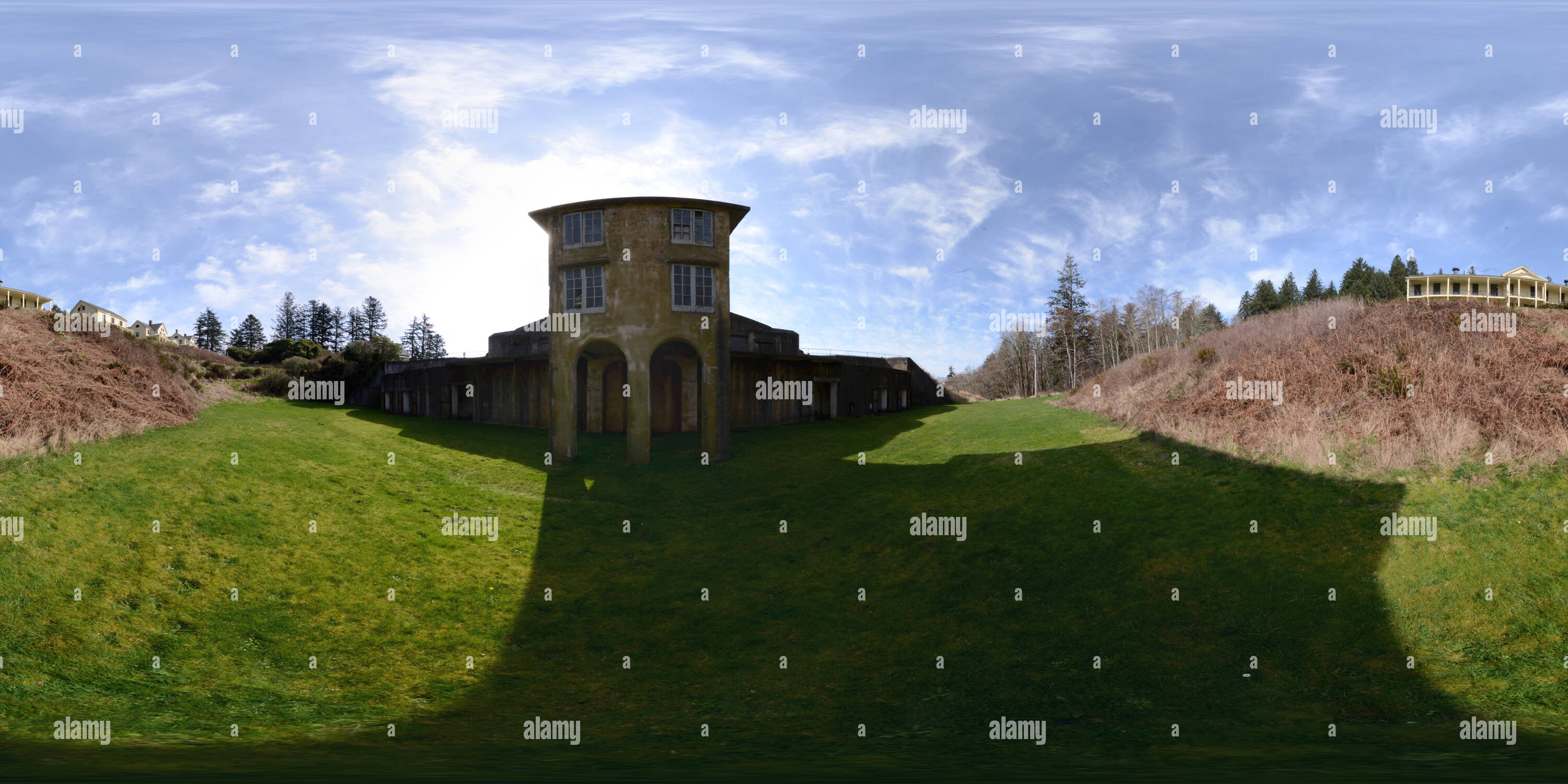 360° view of Battery Ord - Fort Columbia State Park, Washington - Alamy