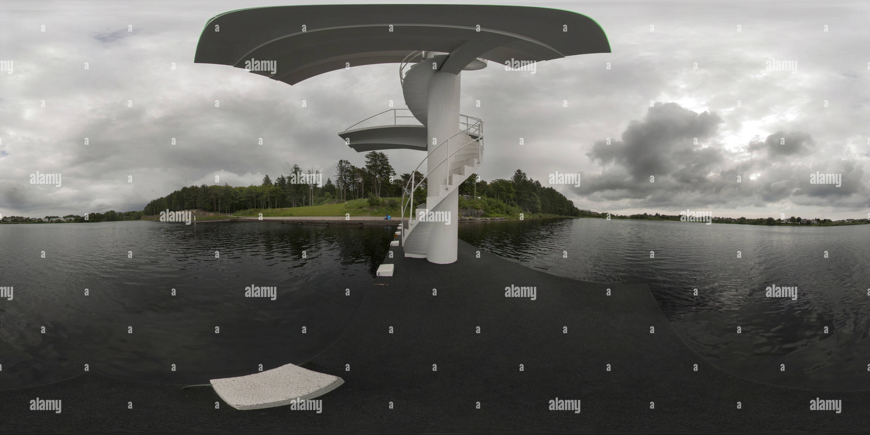 360° view of The Diving Tower - Alamy