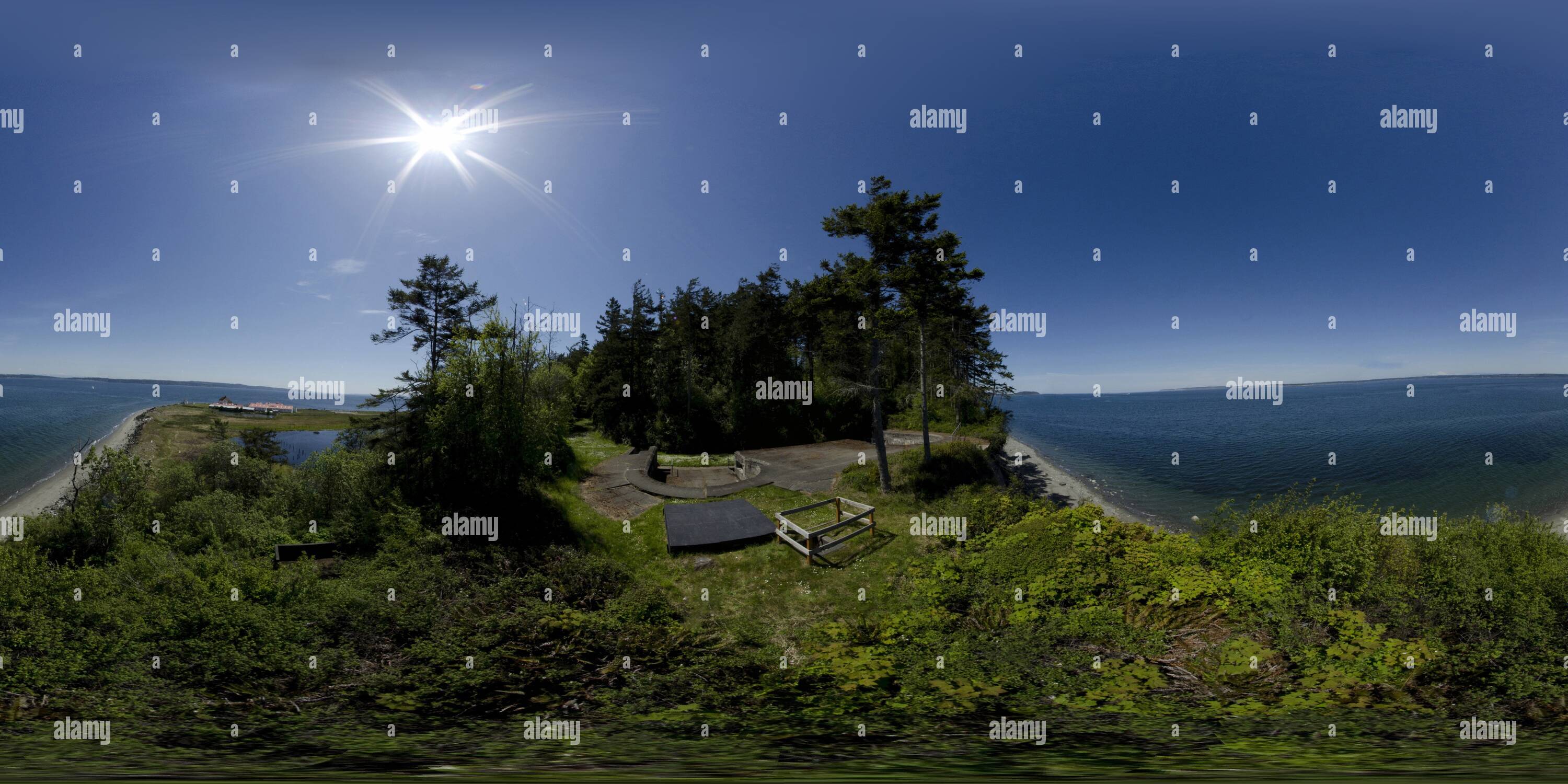 360° view of Battery Lee and Marrowstone Point - Fort Flagler State ...