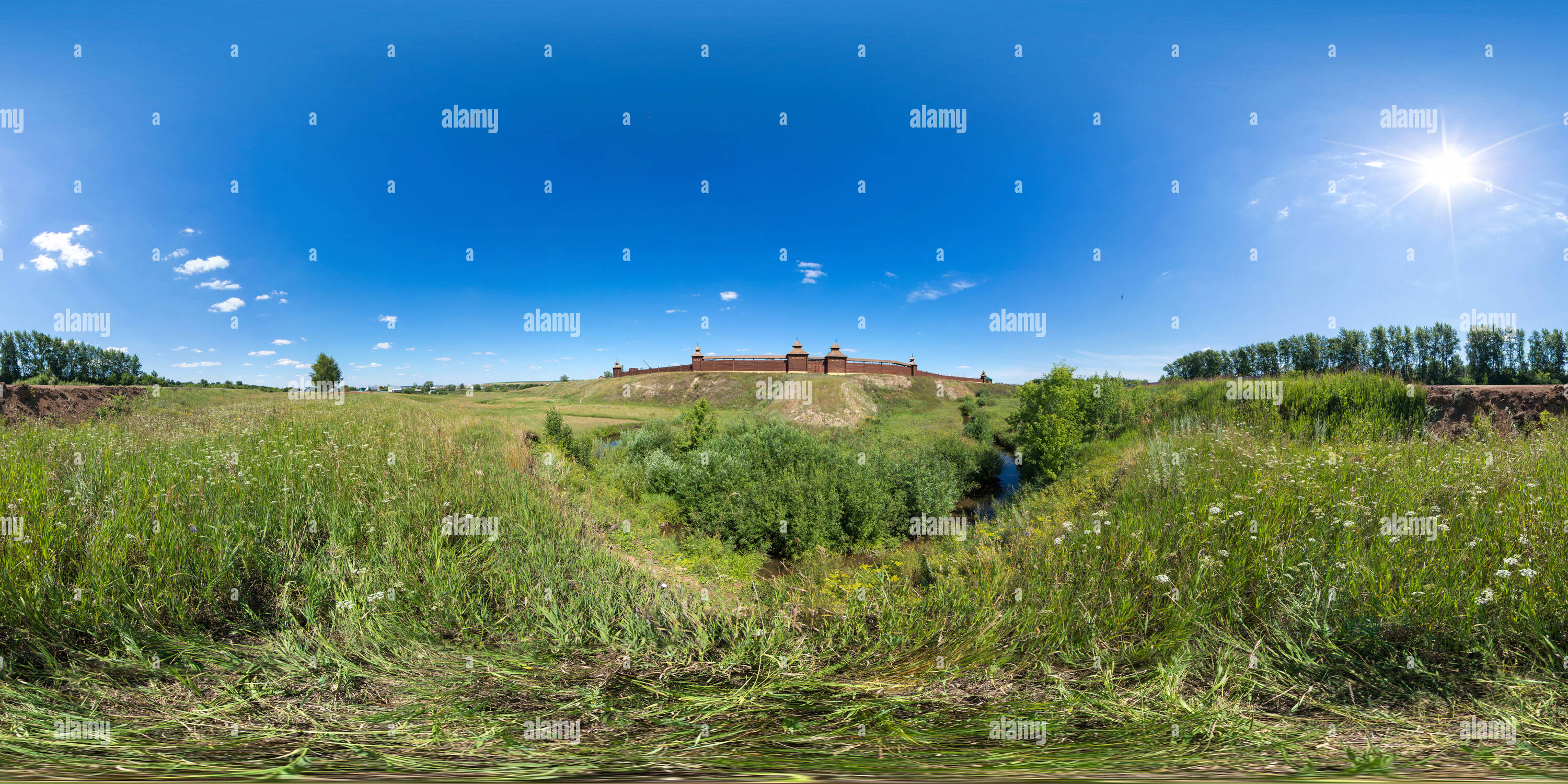 360° view of Iske-Kazan museum, Kamaevo - Alamy