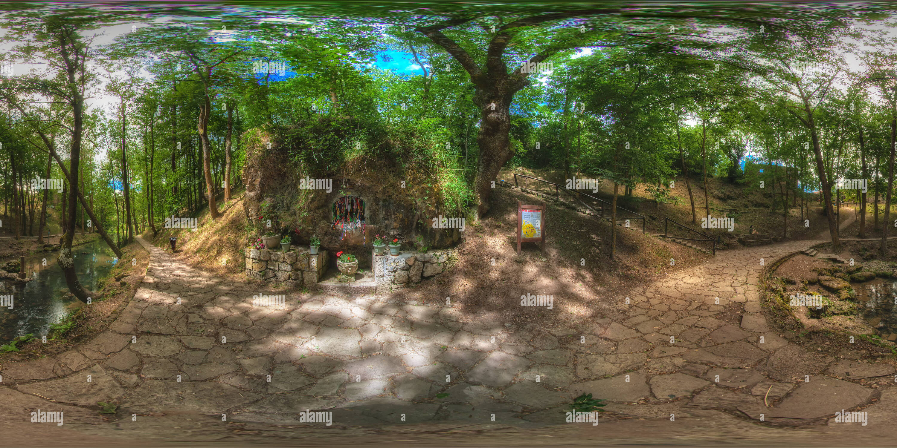 360° view of Nacimiento Rio Ebro - Alamy