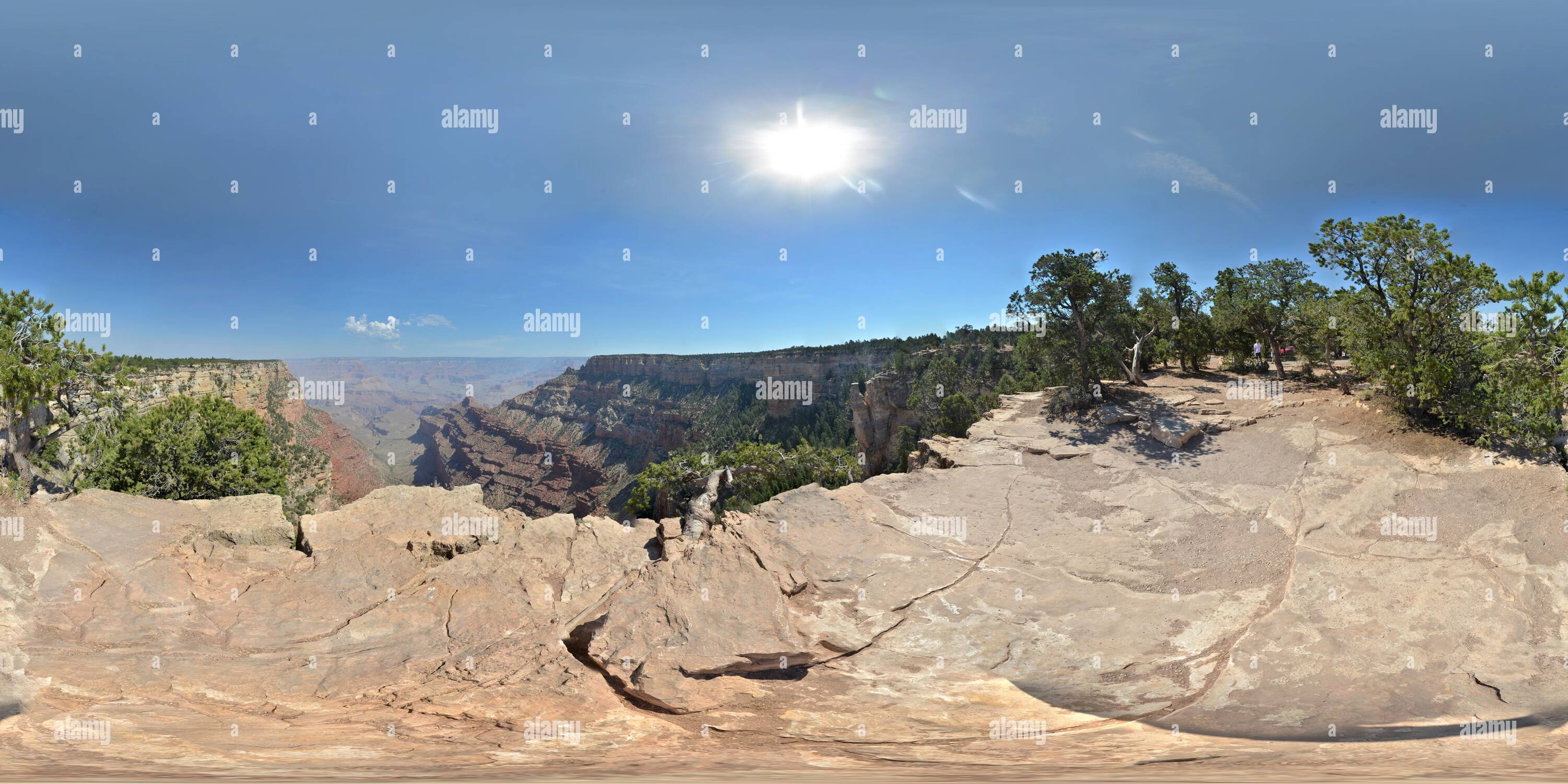 360° view of Grand Canyon South Rim View Point - Alamy