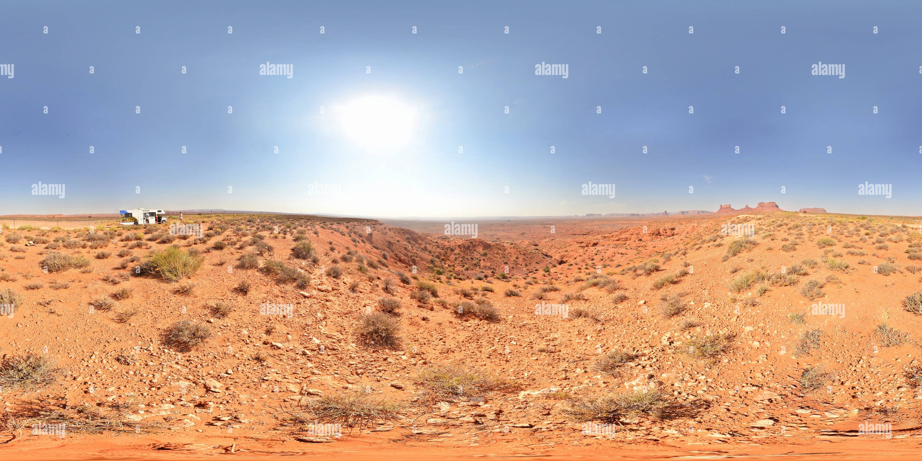 360° view of Backside view of Monument Valley, US 163 - Alamy