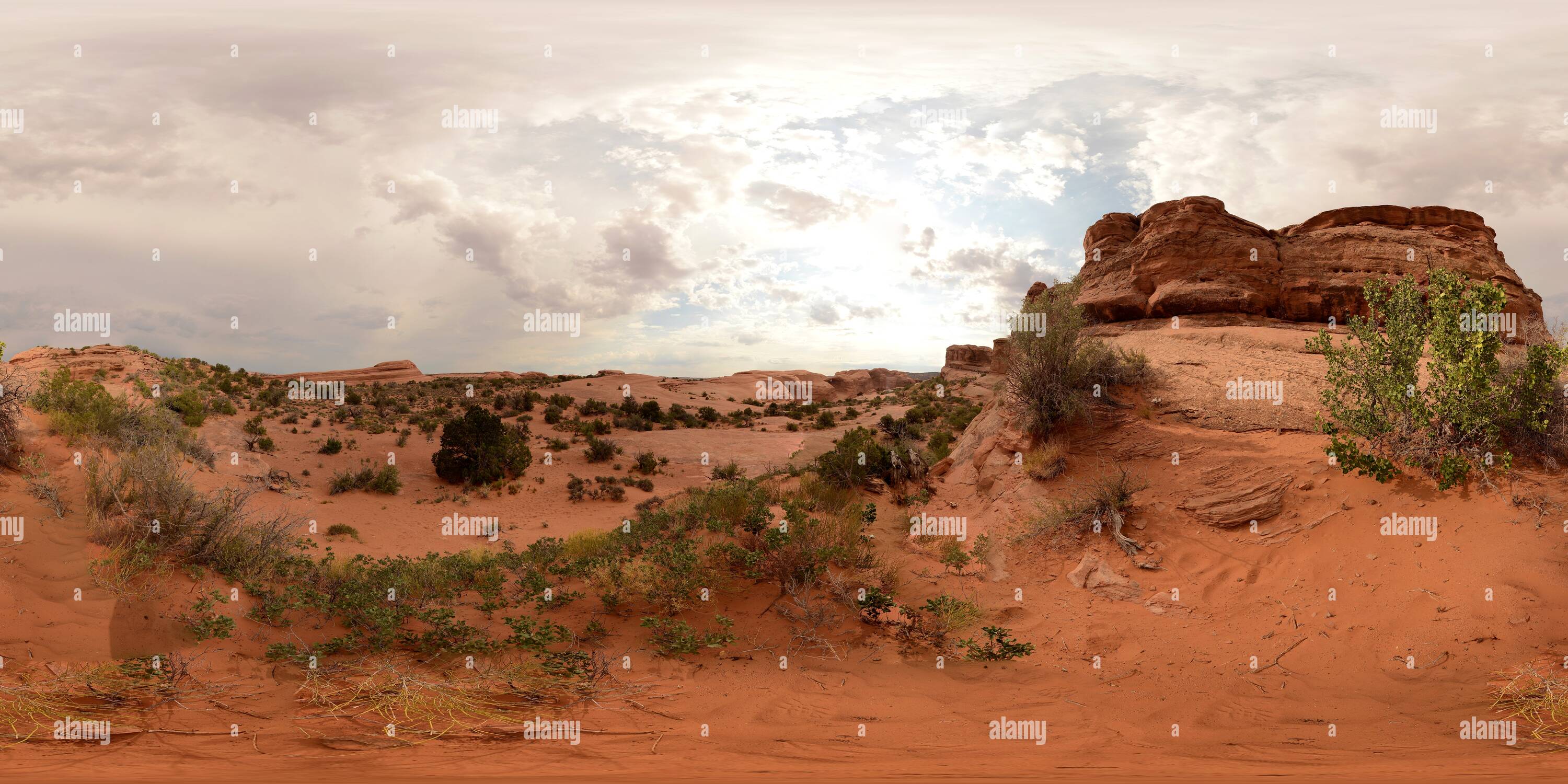 360° view of Backside of Delicate Arch Trail - Alamy