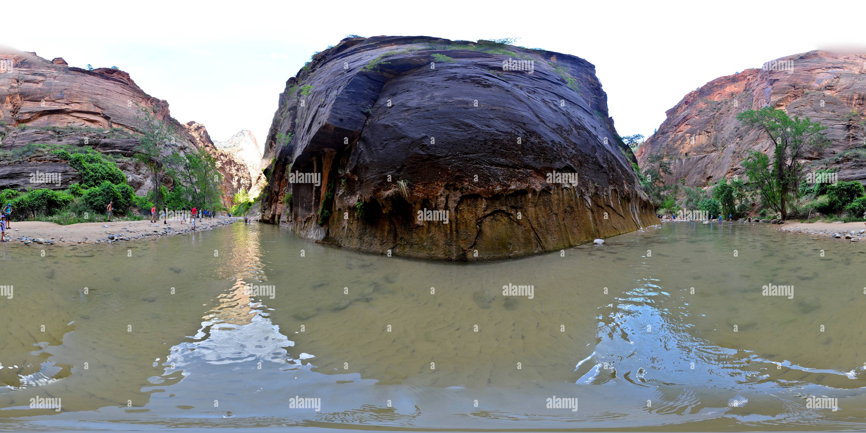 360° view of Zion River Trail - Alamy