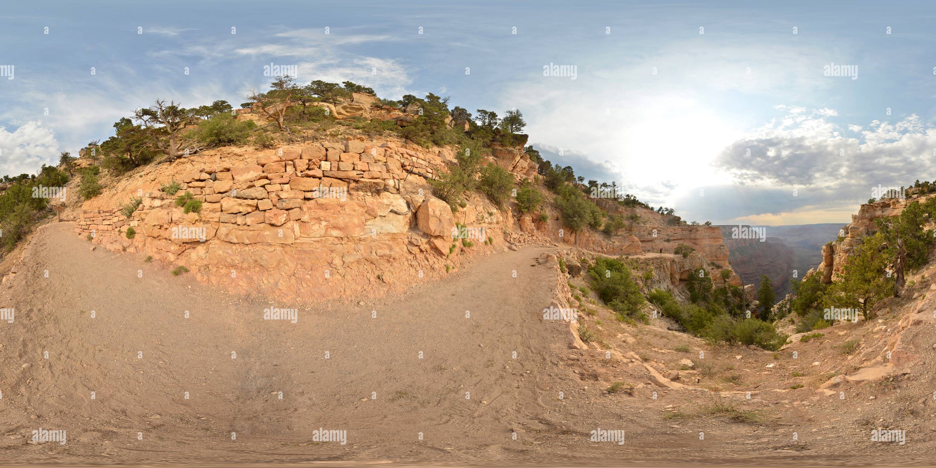 360° view of inside Grand Canyon at Yaki Point - Alamy