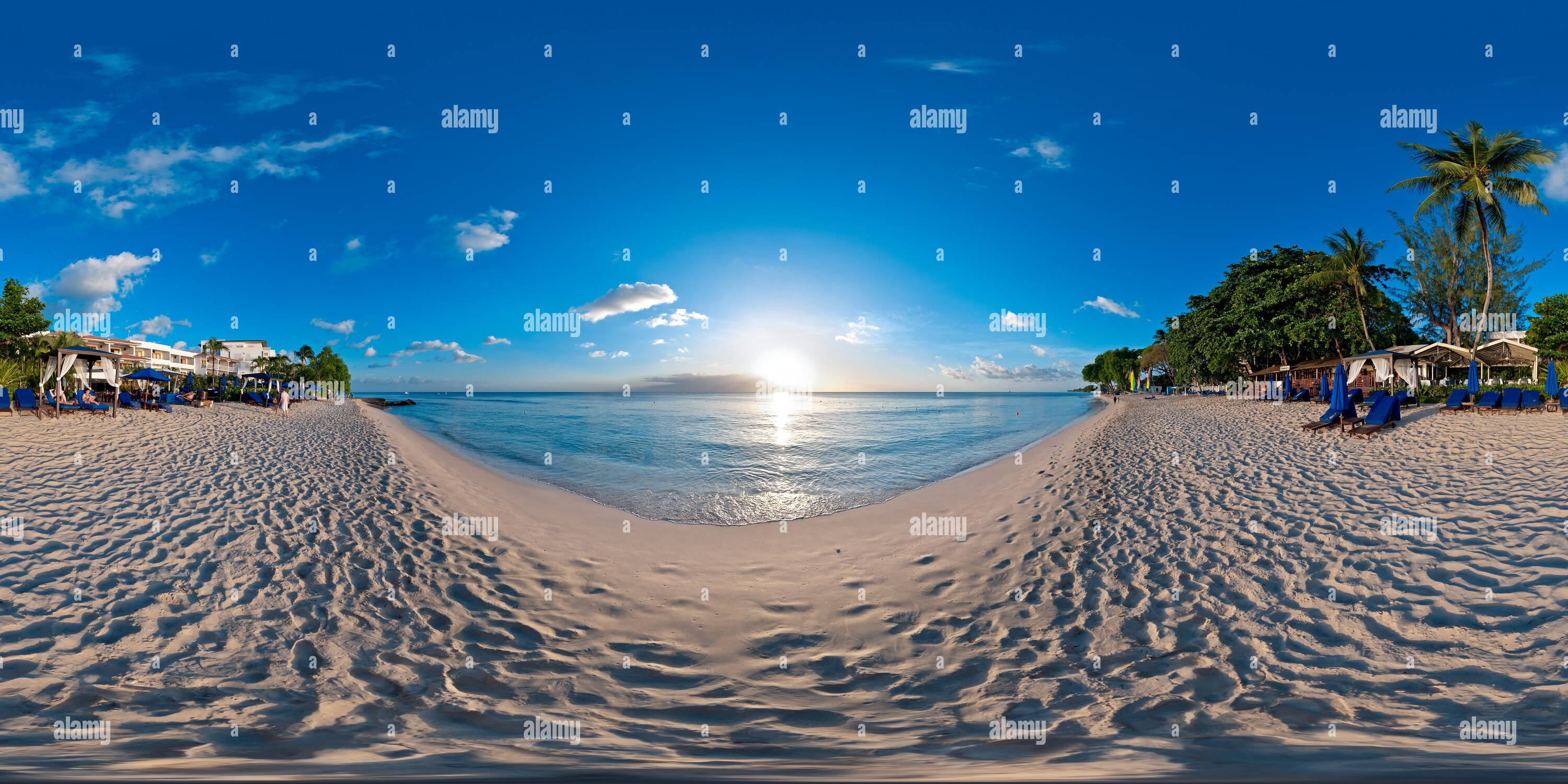 360° view of Paynes Bay near Tamarind Cove - Alamy