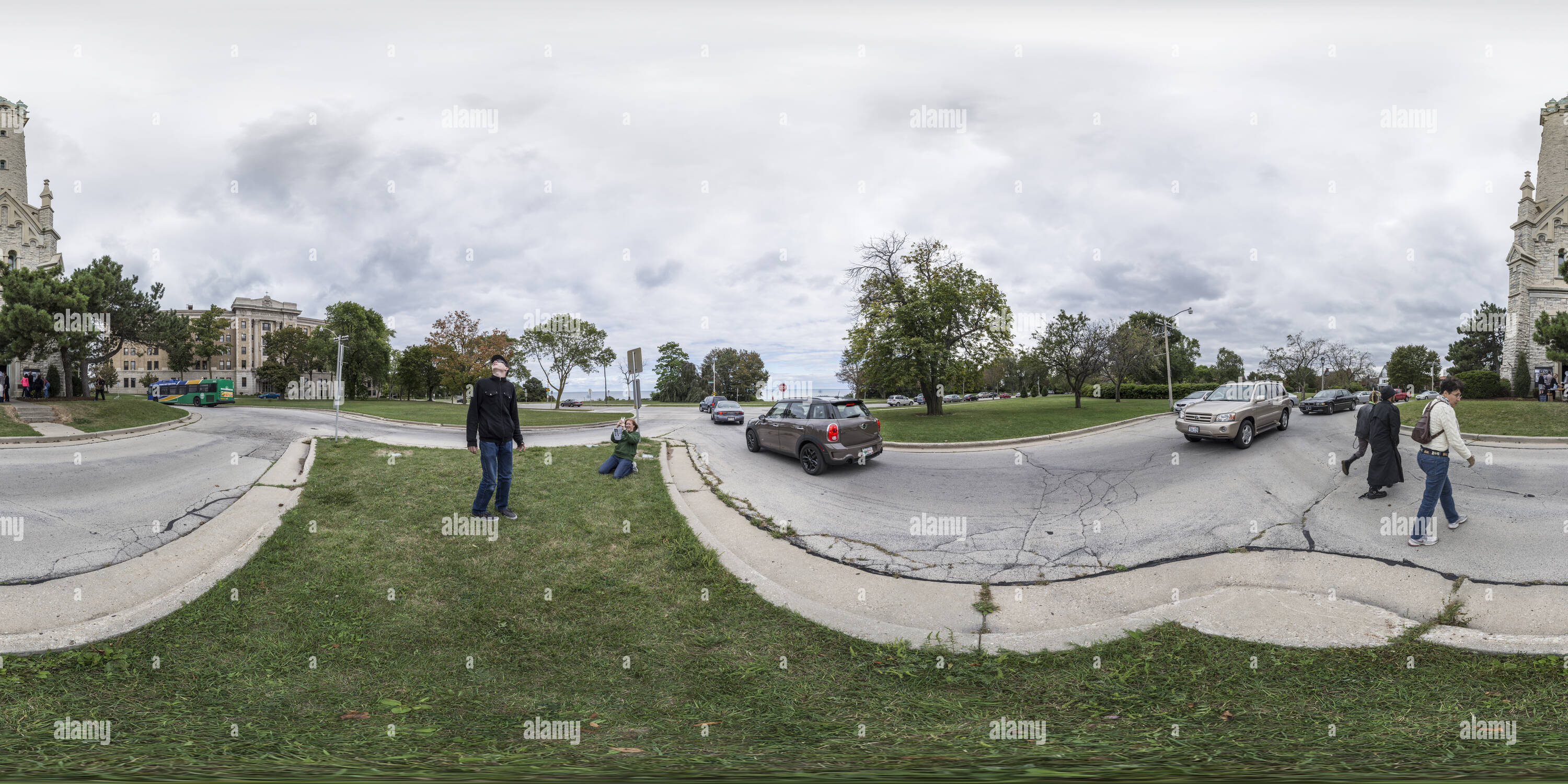 360° view of Old North Point Water Tower, Milwaukee, WI - Alamy