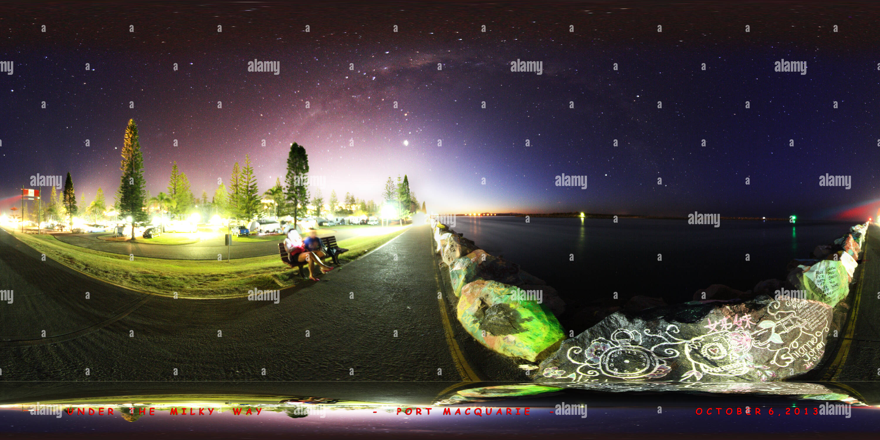 360° view of Under The Milky Way ! - Alamy
