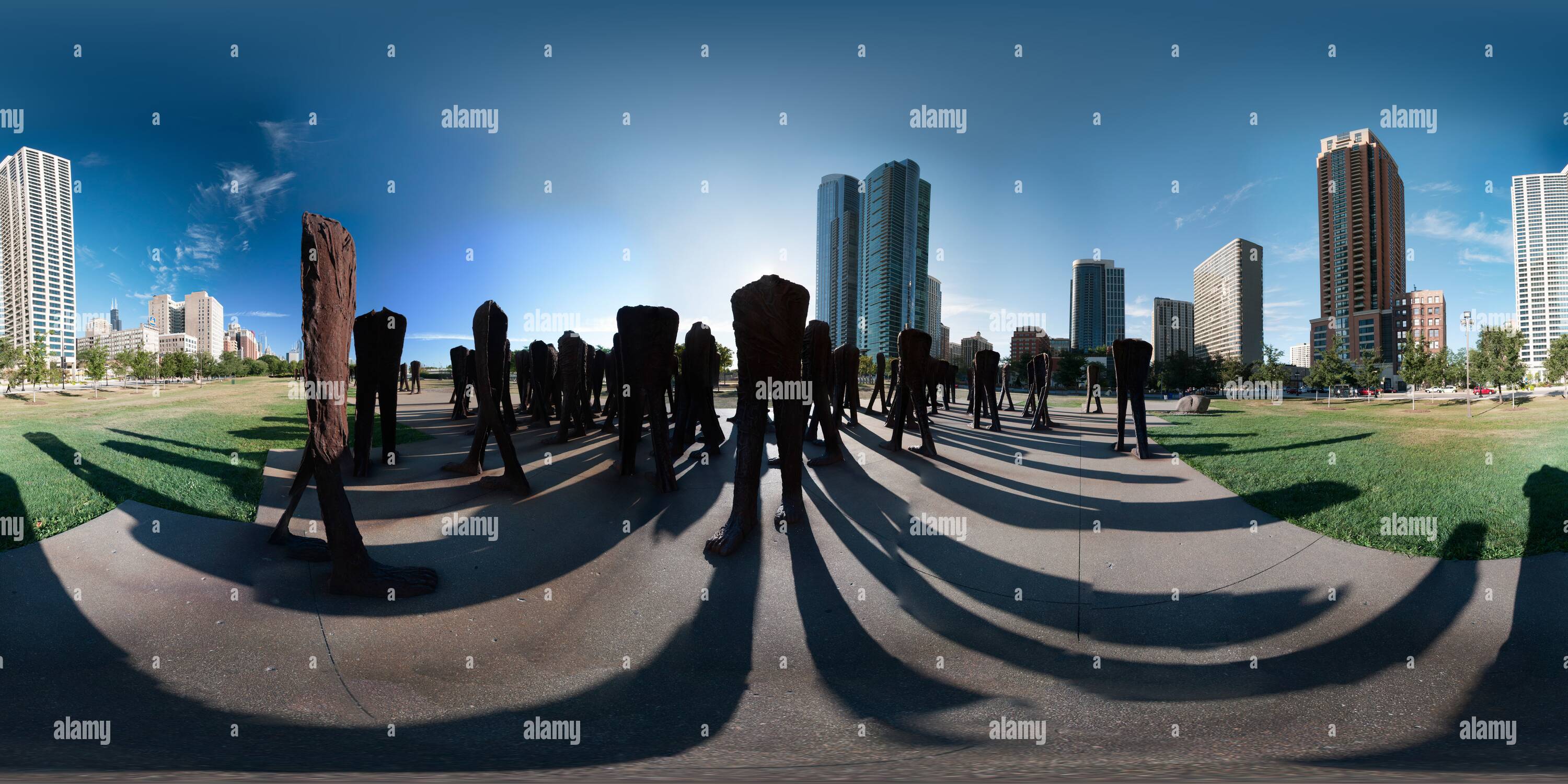 360° view of Agora, Grant Park, Chicago - Alamy